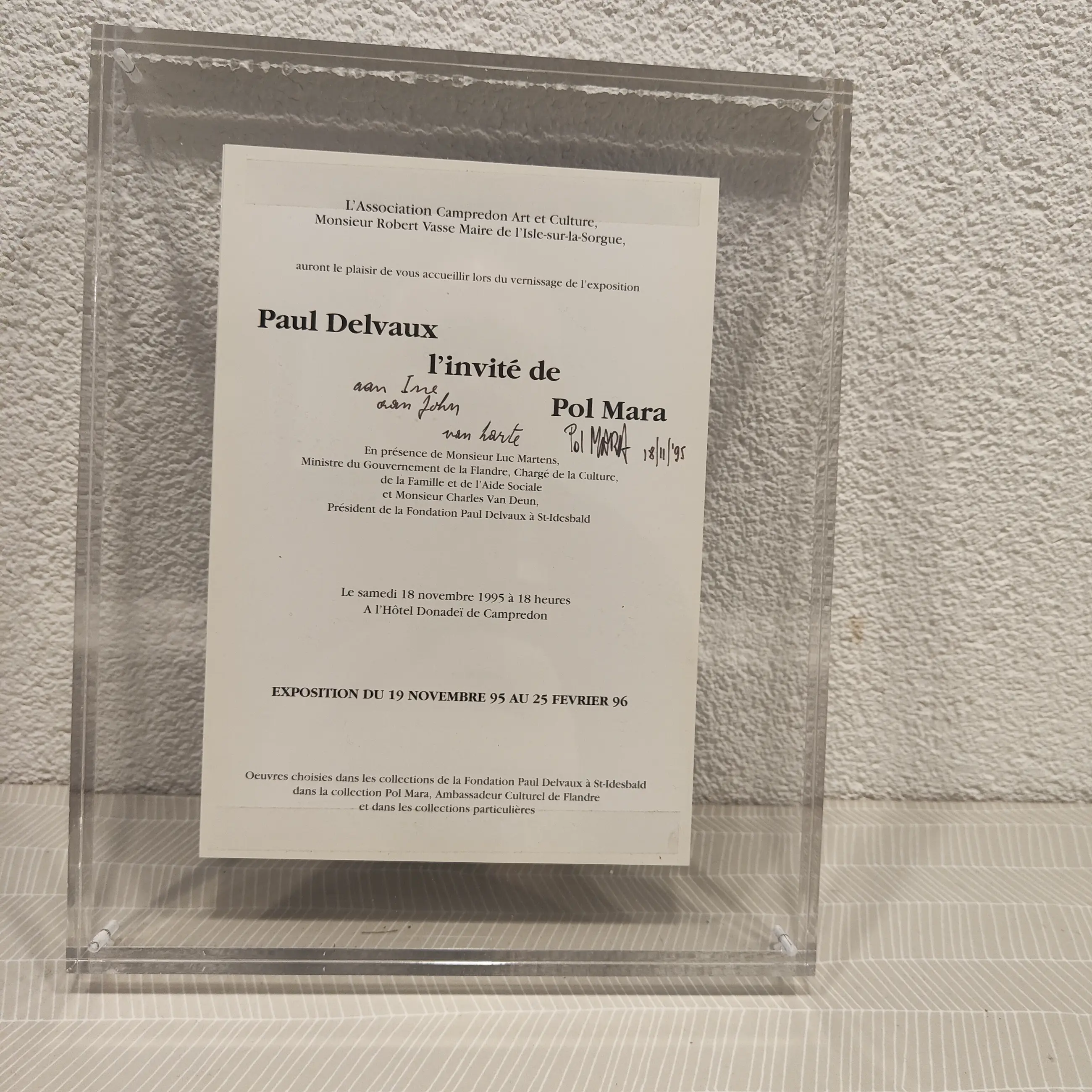 Pol Mara - Paul Delvaux l'invit'e de pol mara Verkocht | Kunstveiling.nl