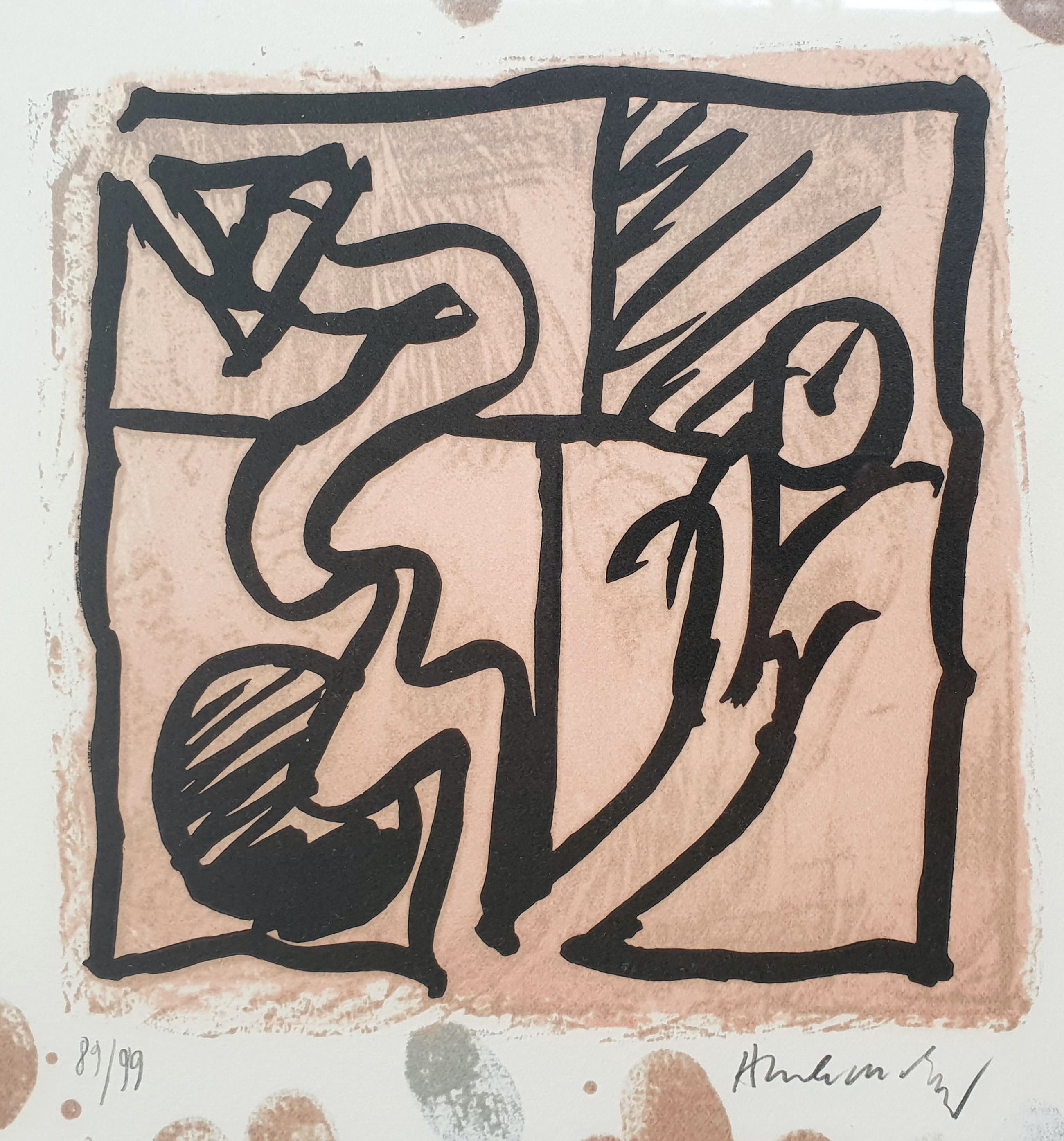 Pierre Alechinsky - Litho - Nieuw ingelijst! (Groot) Verkocht ...