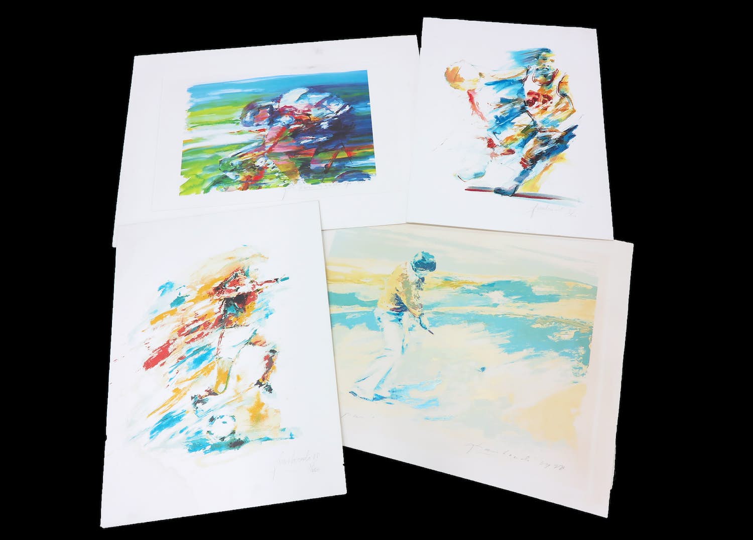 Frank Gude - Lot van vier zeefdrukken Verkocht | Kunstveiling.nl