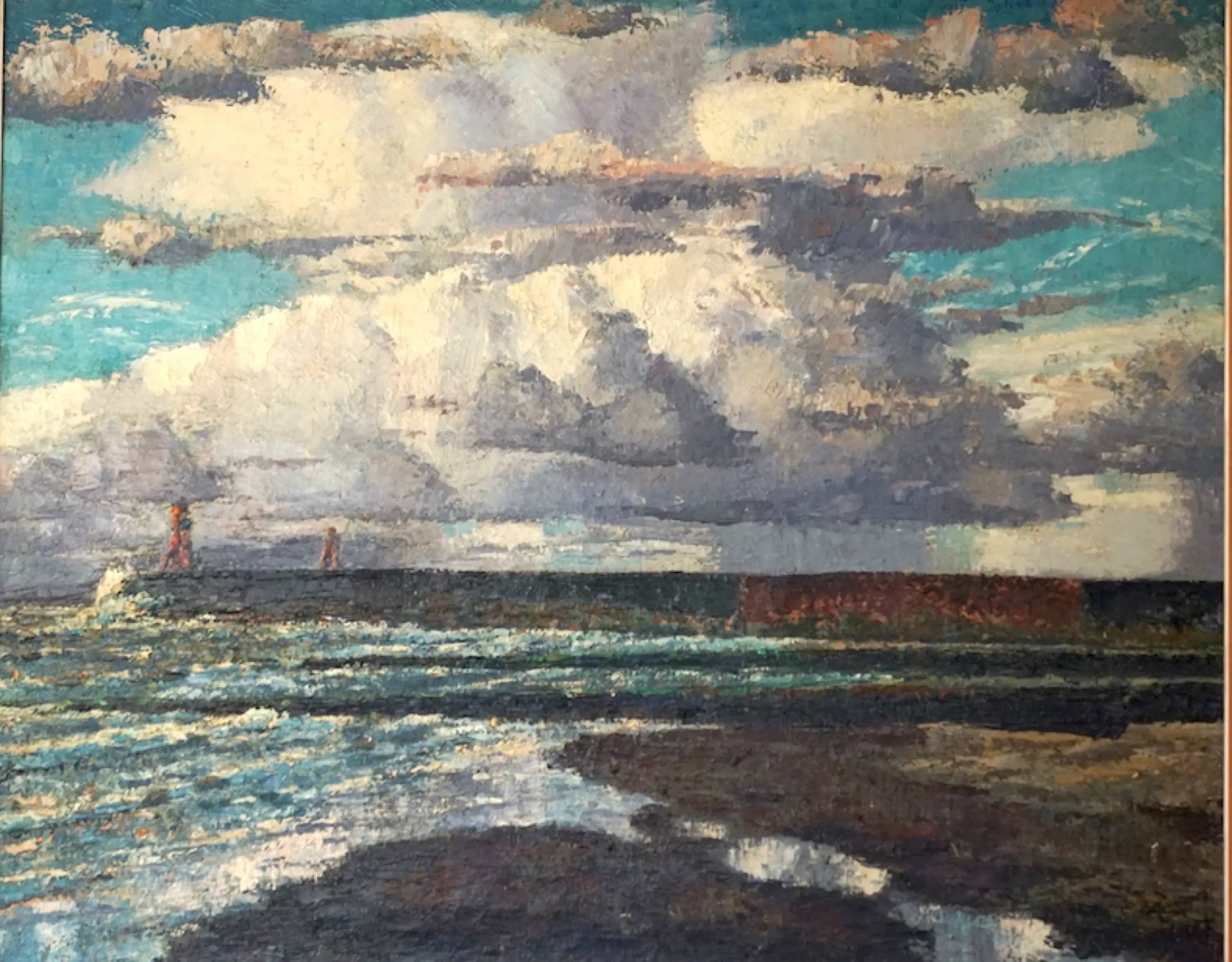 Eduard Rijff - (1915-1994) - Scheveningen - Pier - Bakens - Noordzee ...