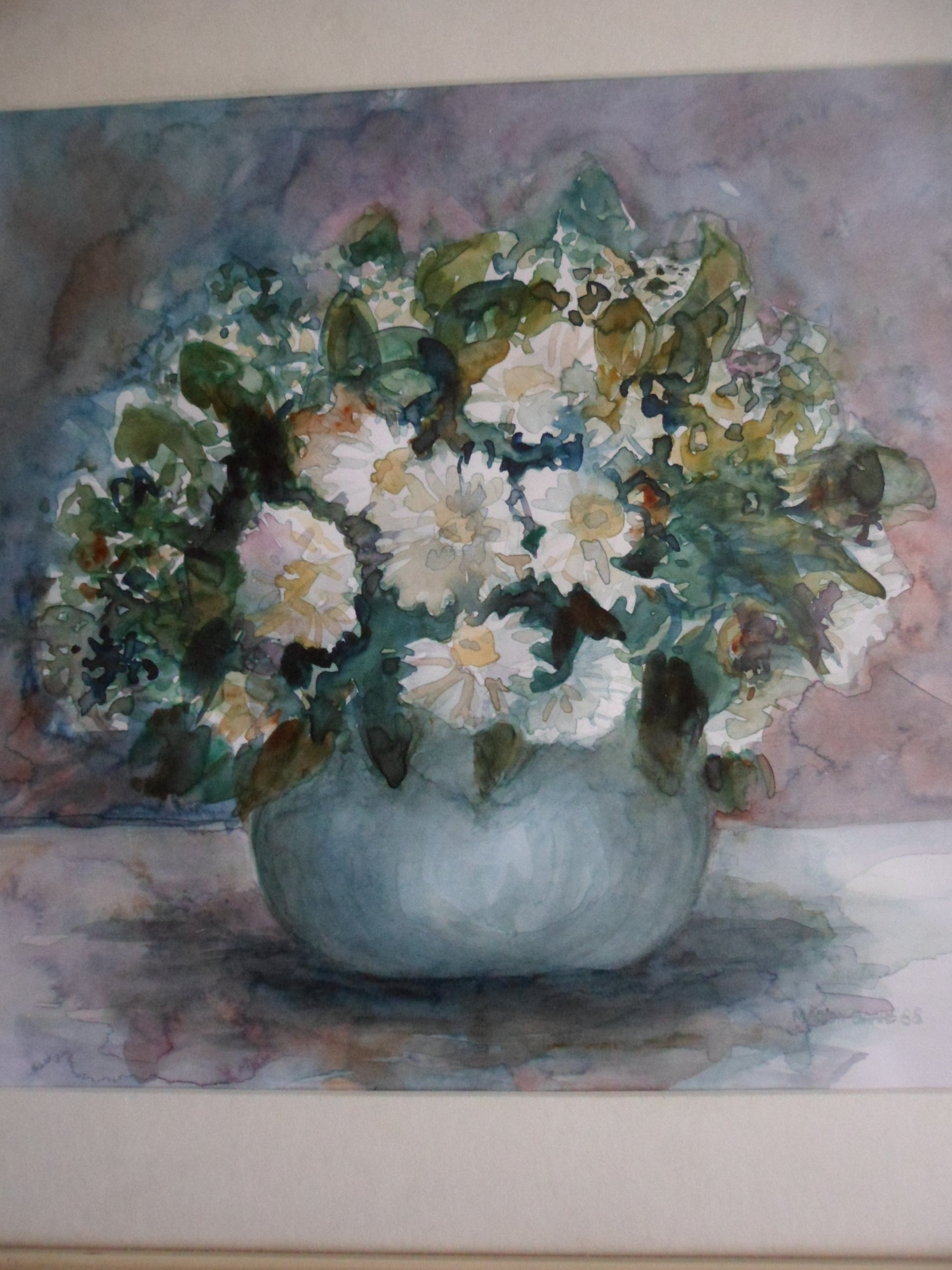 Marion Baars - Aquarel, Boeket bloemen in een pot. Verkocht ...