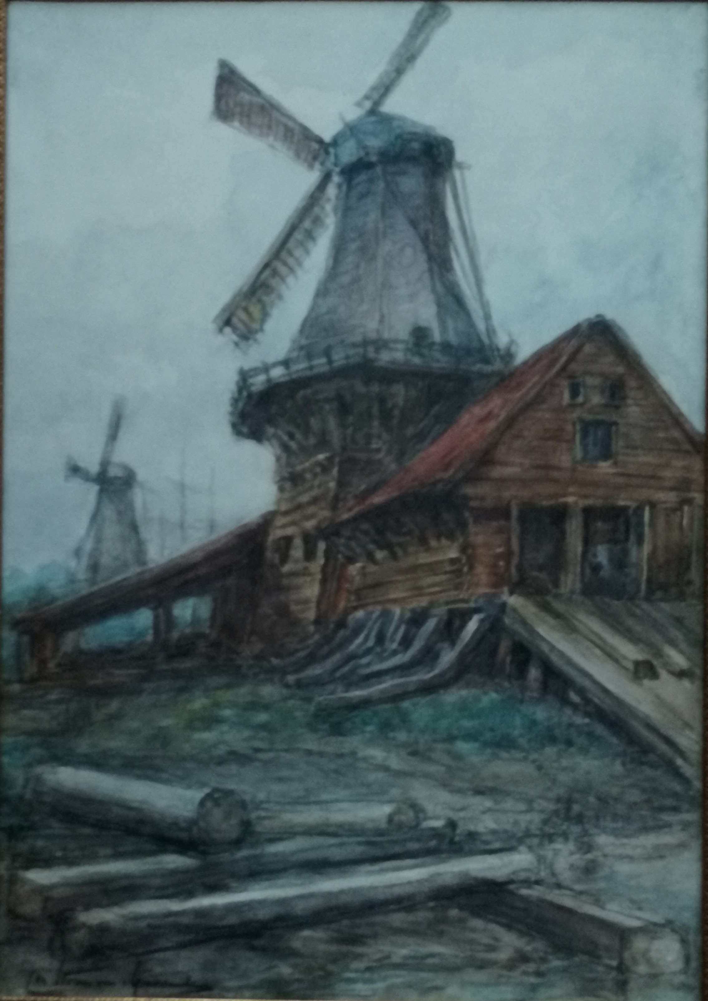 Carel Nicolaas Storm van 's-Gravesande - Houtzaagmolen Verkocht | Kunstveiling.nl