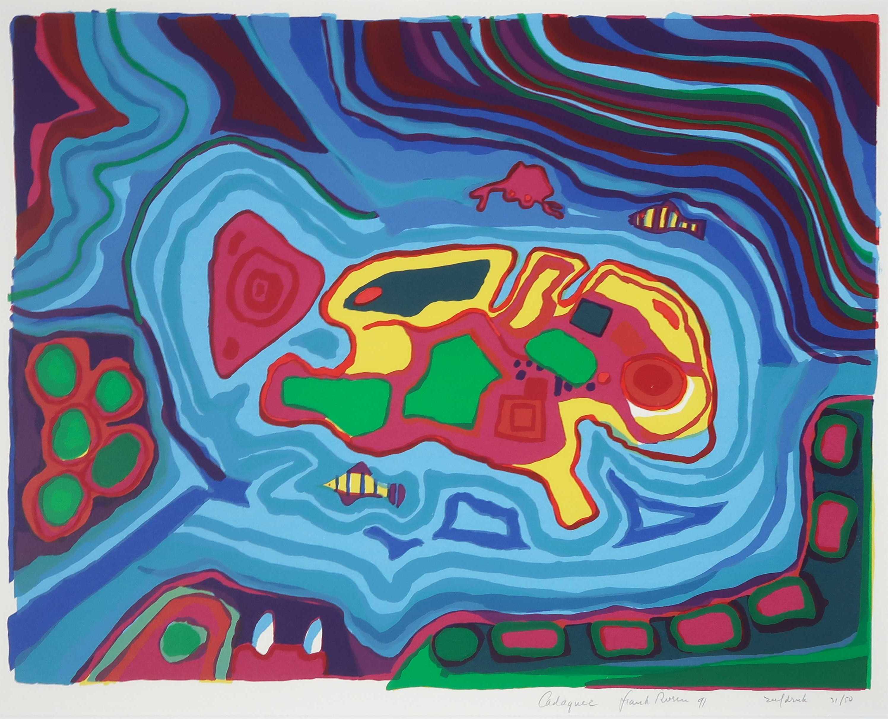Frank Rosen - Zeefdruk, Cadaquez Verkocht | Kunstveiling.nl