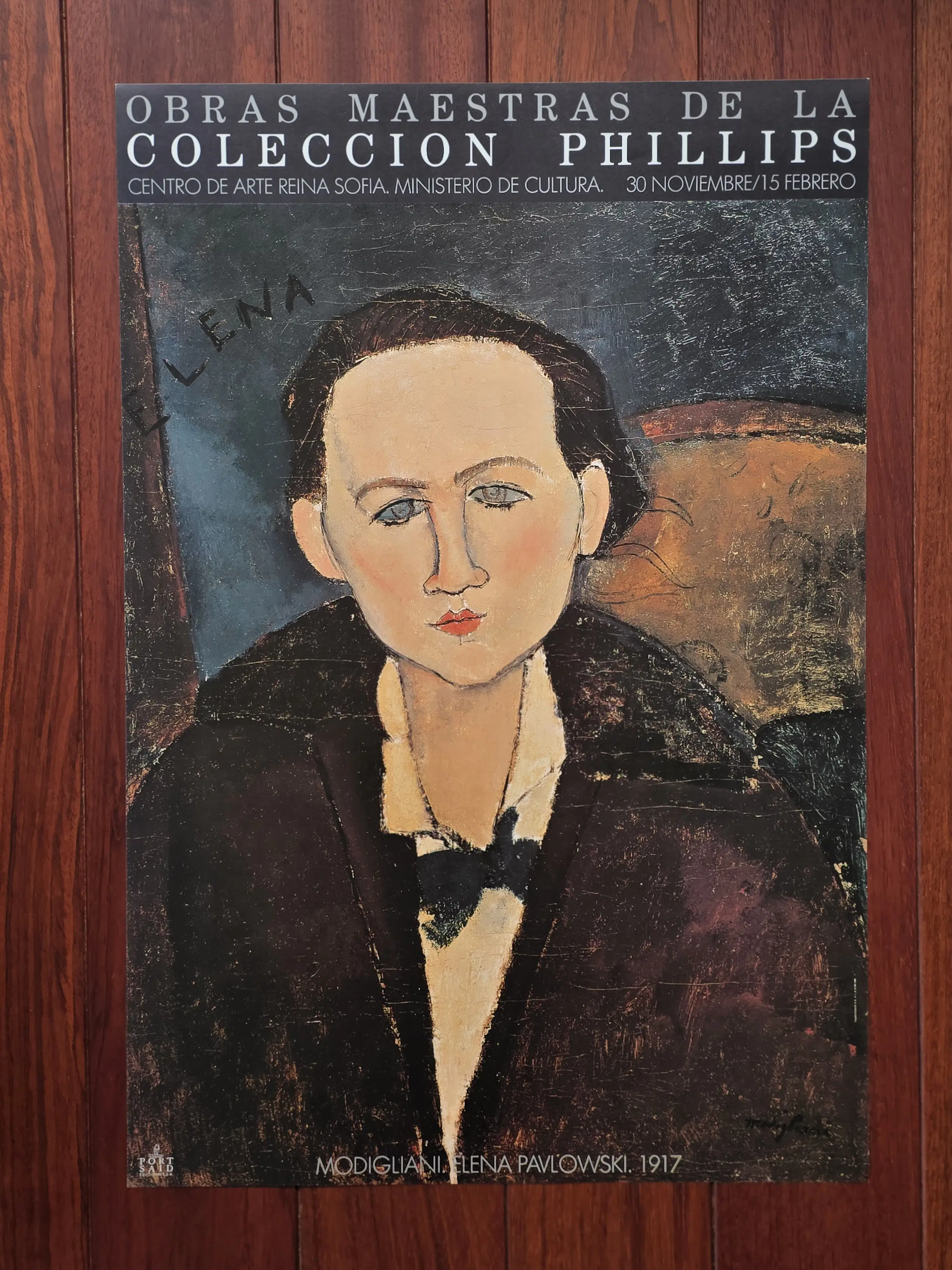 Amedeo Modigliani - "Elena Pavlowski" exhibition "Obras Maestras de la ...
