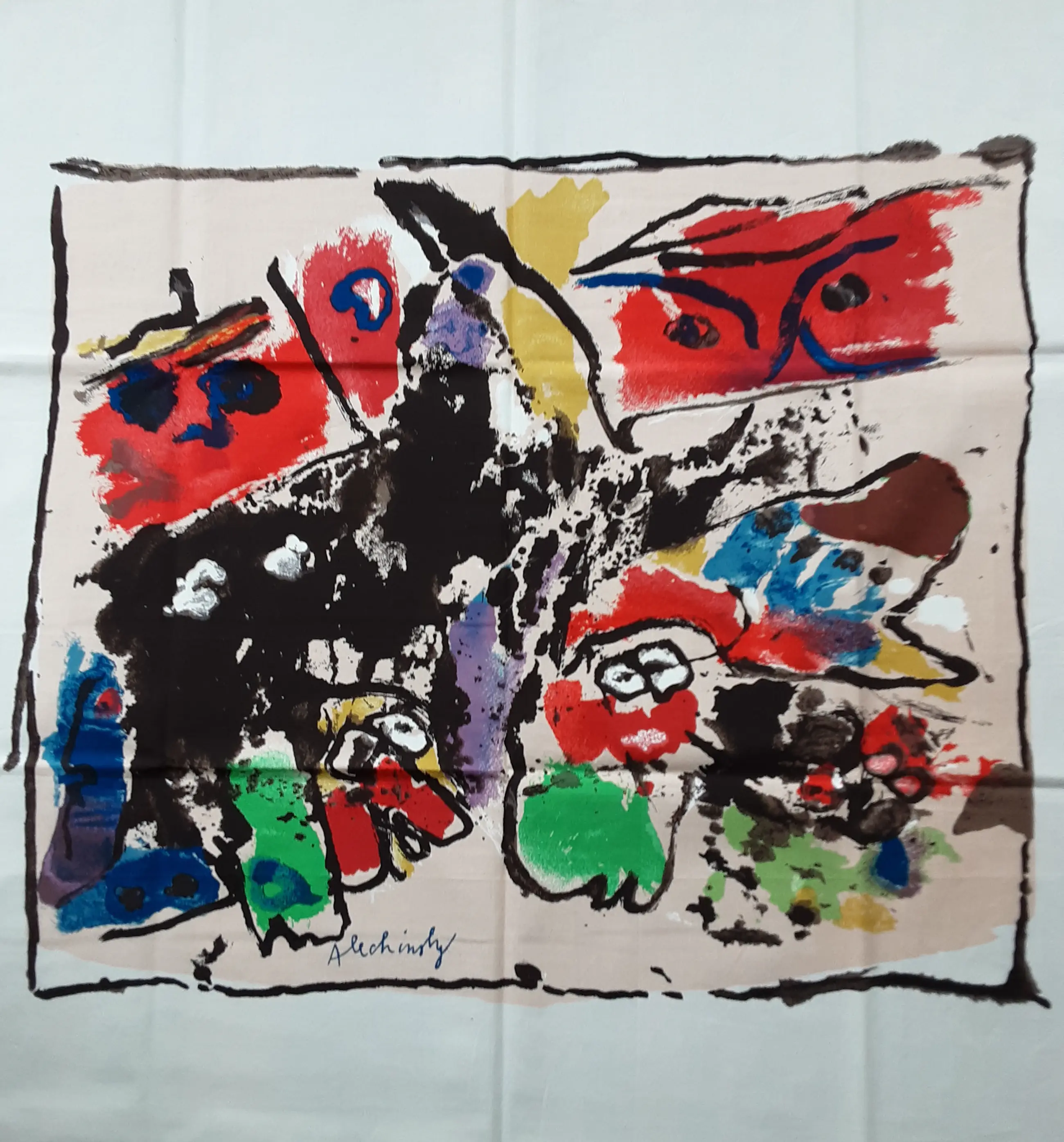 Pierre Alechinsky - Seasons greetings Verkocht | Kunstveiling.nl