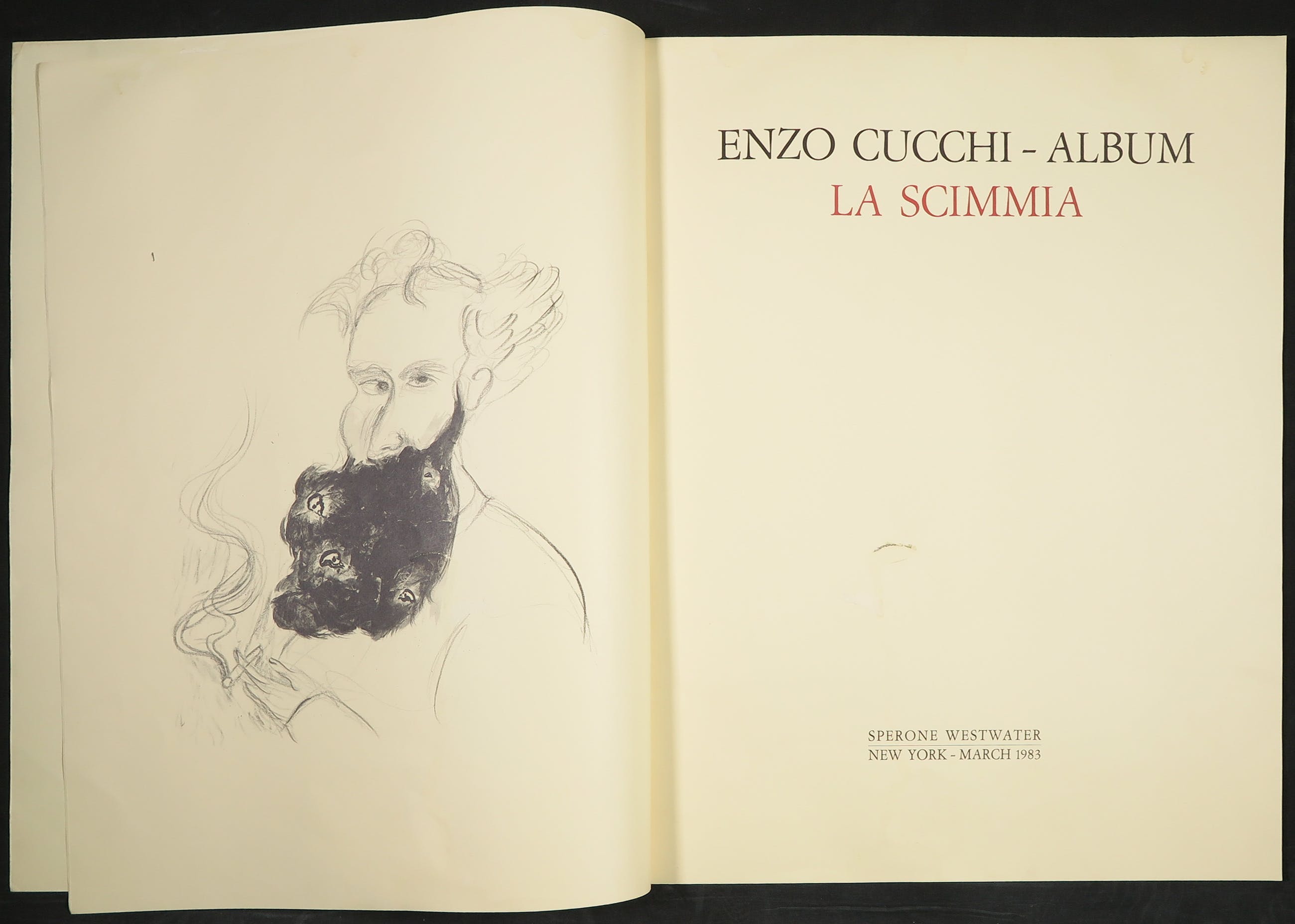 Enzo Cucchi - Album, La Scimmia Verkocht | Kunstveiling.nl