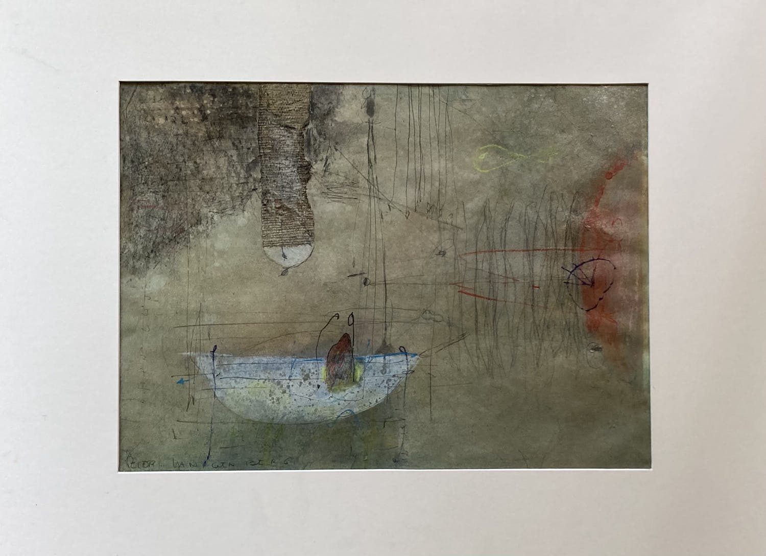 Peter Langenberg - Gemengde techniek op papier Verkocht | Kunstveiling.nl