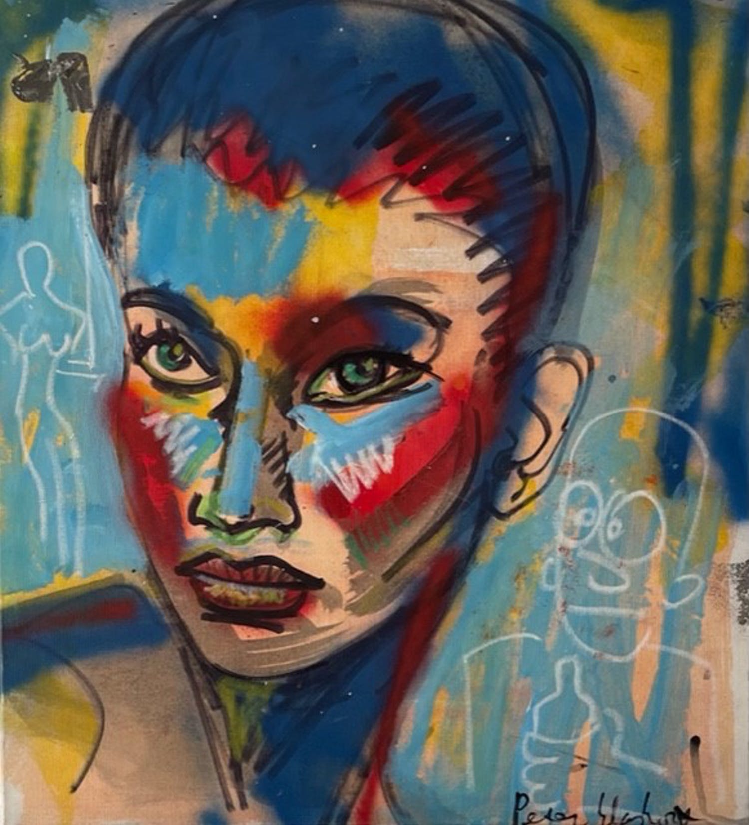 Peter Klashorst - Lady Verkocht | Kunstveiling.nl