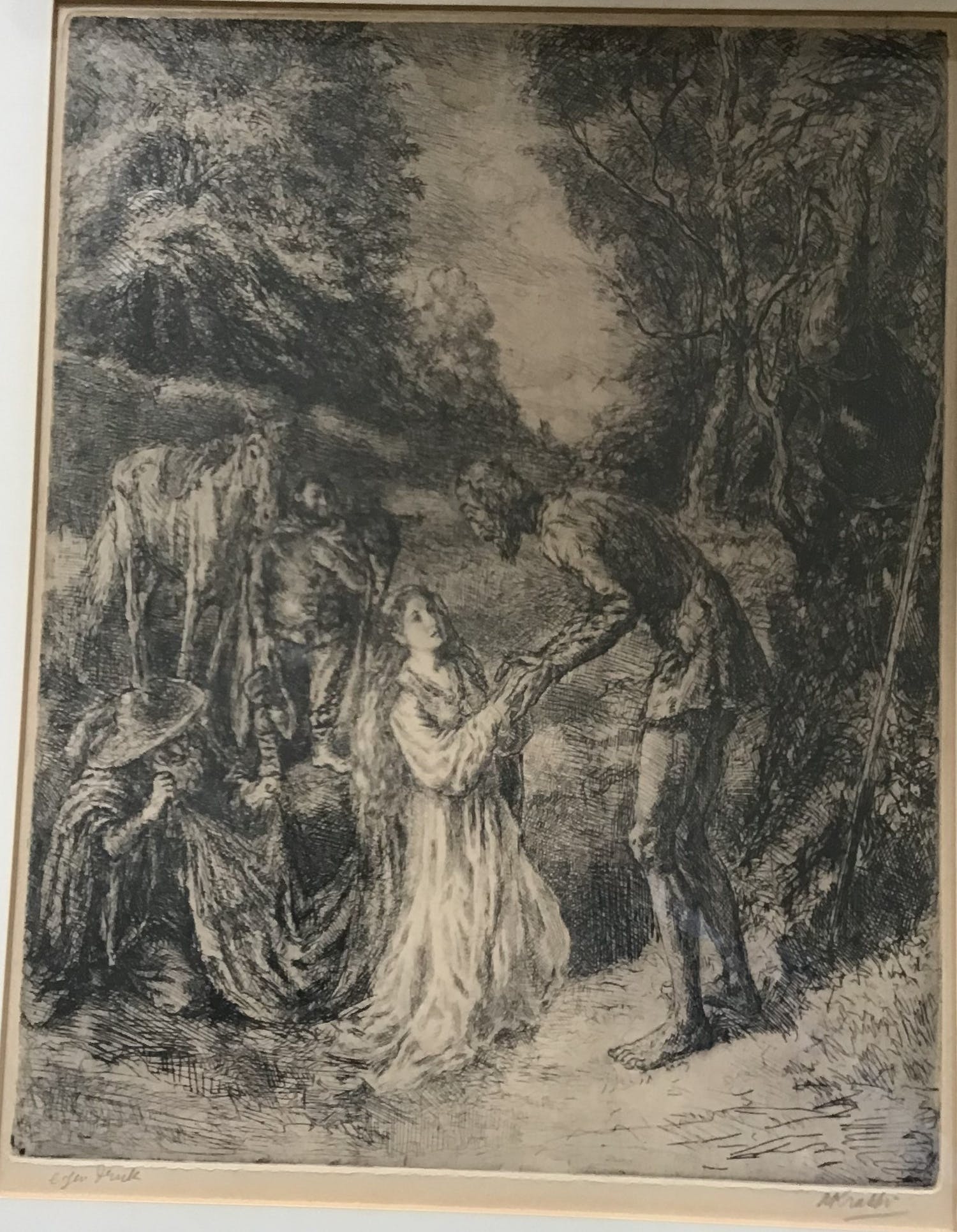 Maarten Krabbe - Dorothea smeekt Don Quichotte om hulp Verkocht ...