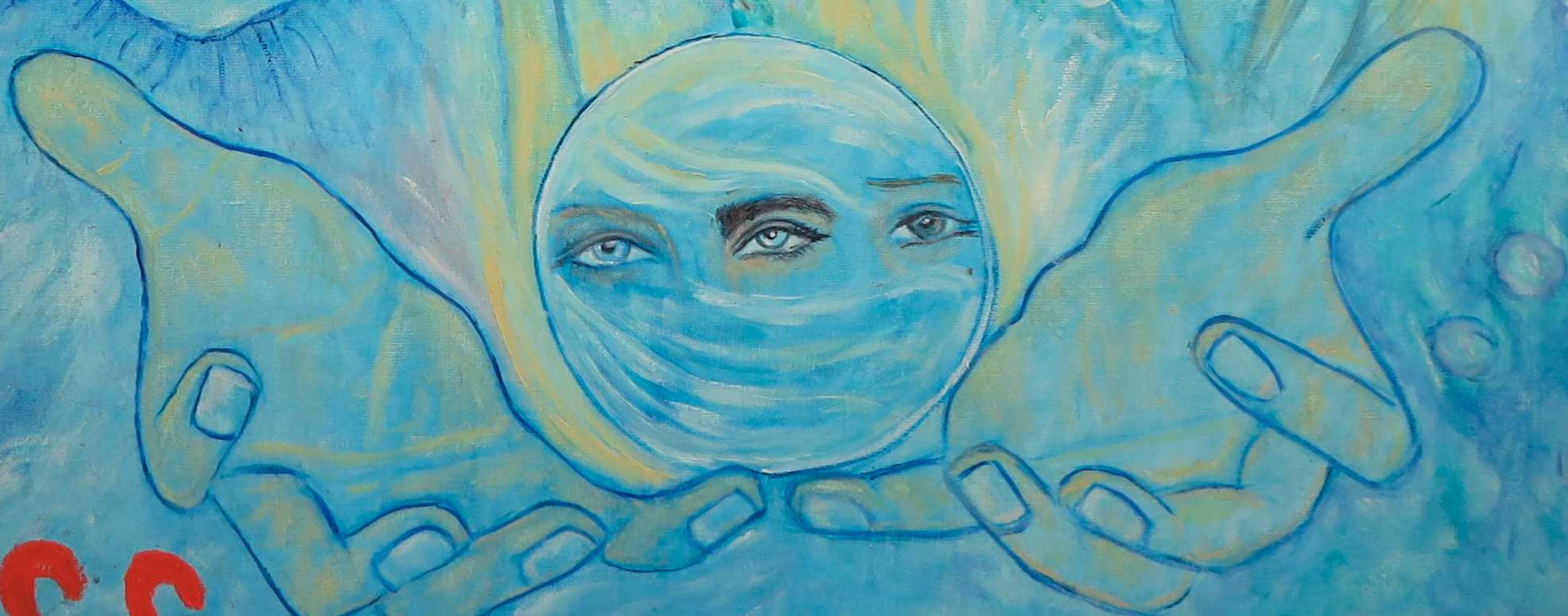 Kiss Riemvis - Olieverf op doek, z.t Helderziende (Groot) Verkocht ...