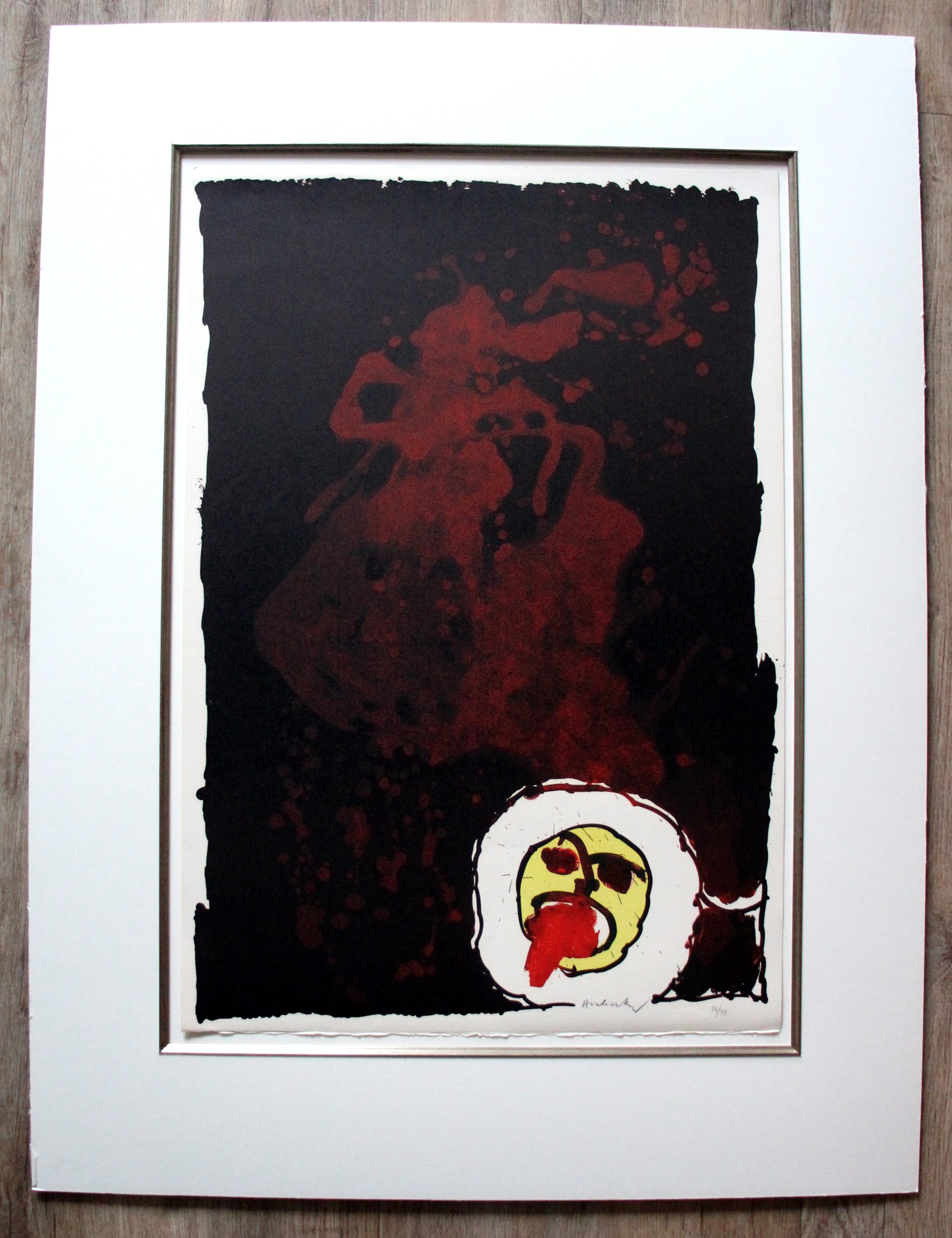 Pierre Alechinsky - litho: Le tireur de langue - 1974 Verkocht ...