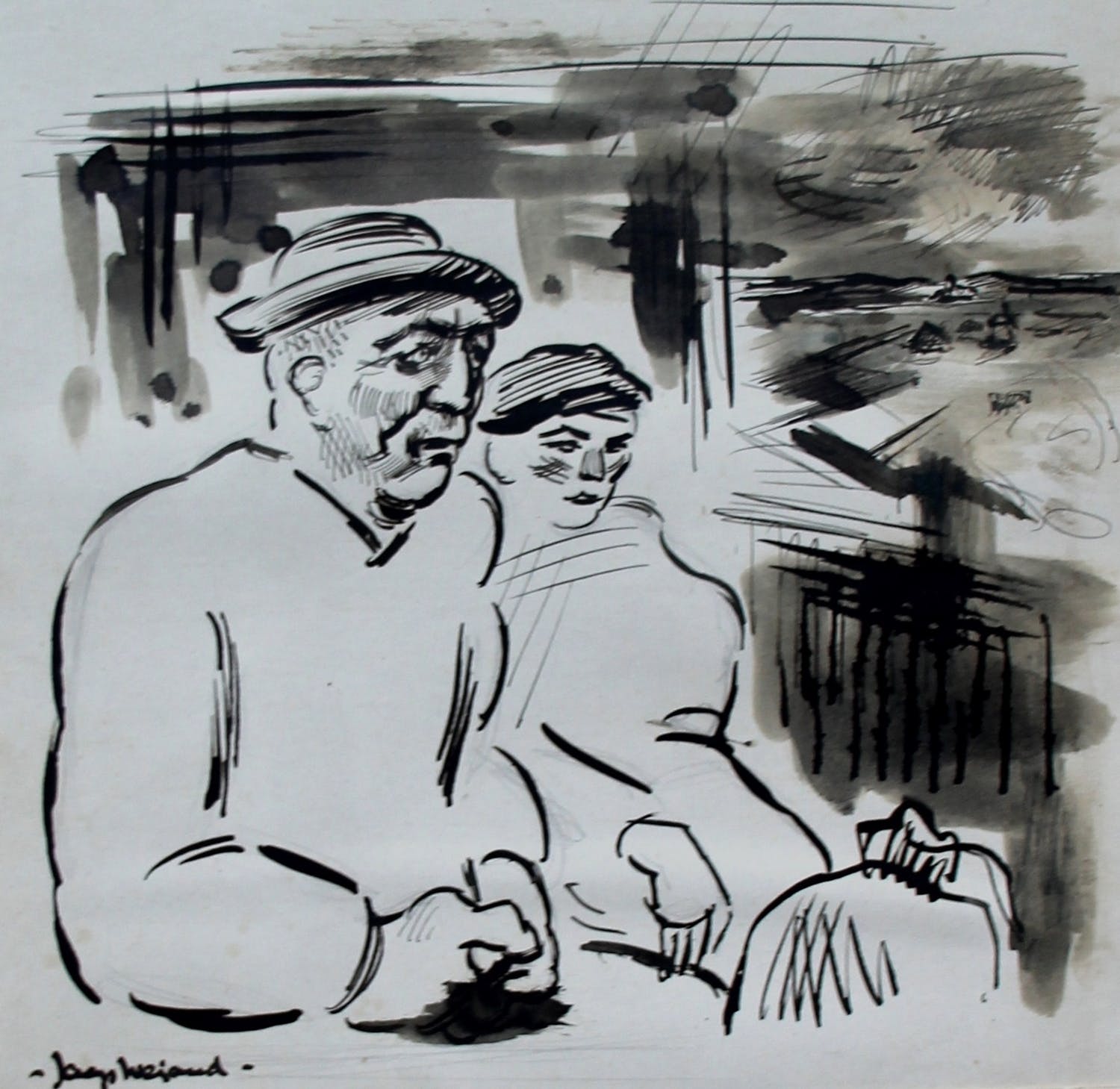 Jaap Weijand - Tekening Verkocht | Kunstveiling.nl