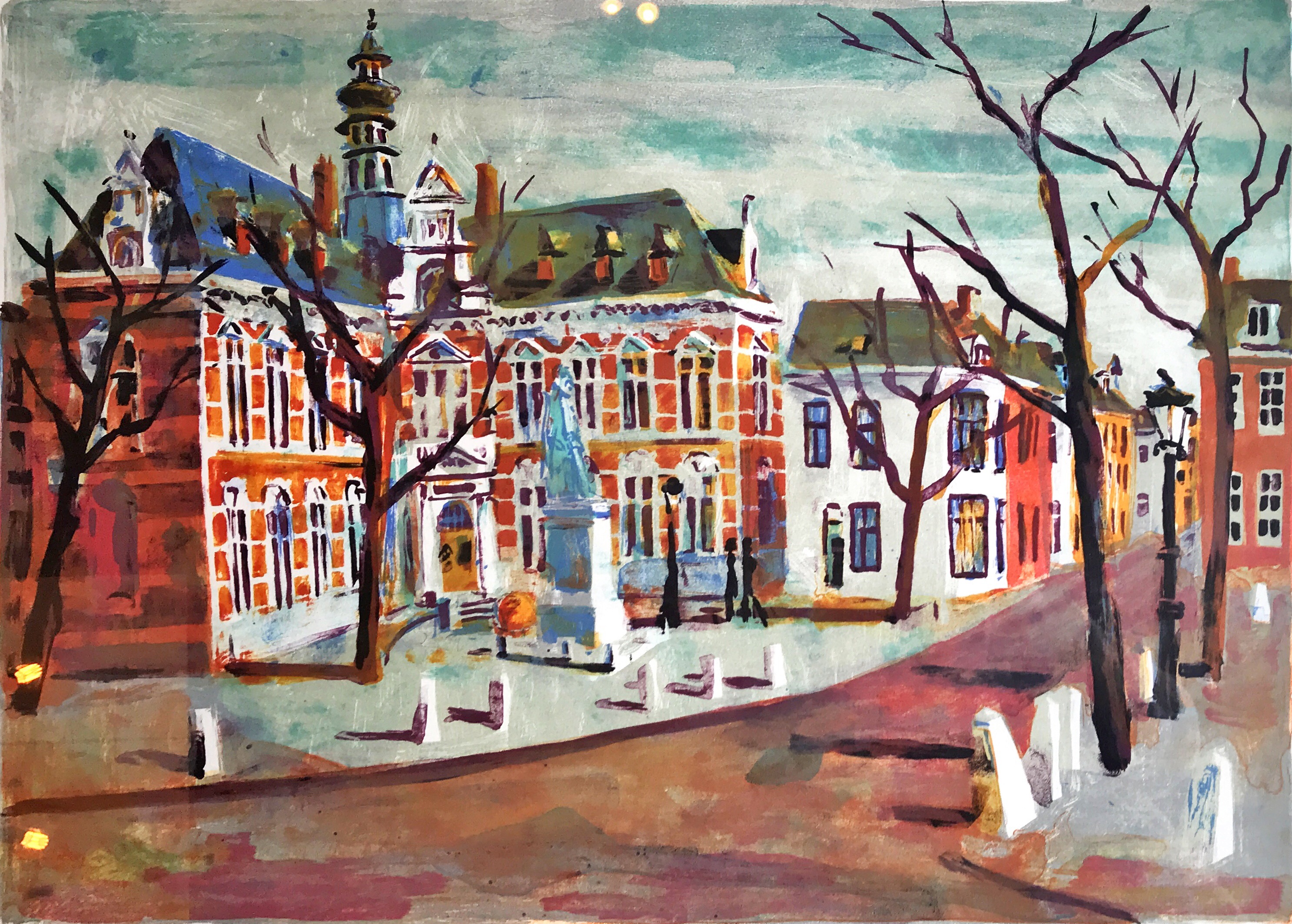 Jeroen Hermkens - C838 - Academiegebouw Utrecht Verkocht | Kunstveiling.nl