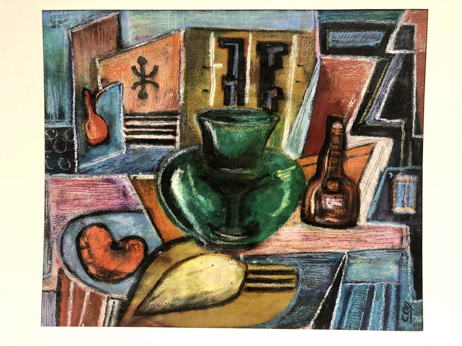 Paul Haanschoten - Kubistisch stilleven Verkocht | Kunstveiling.nl