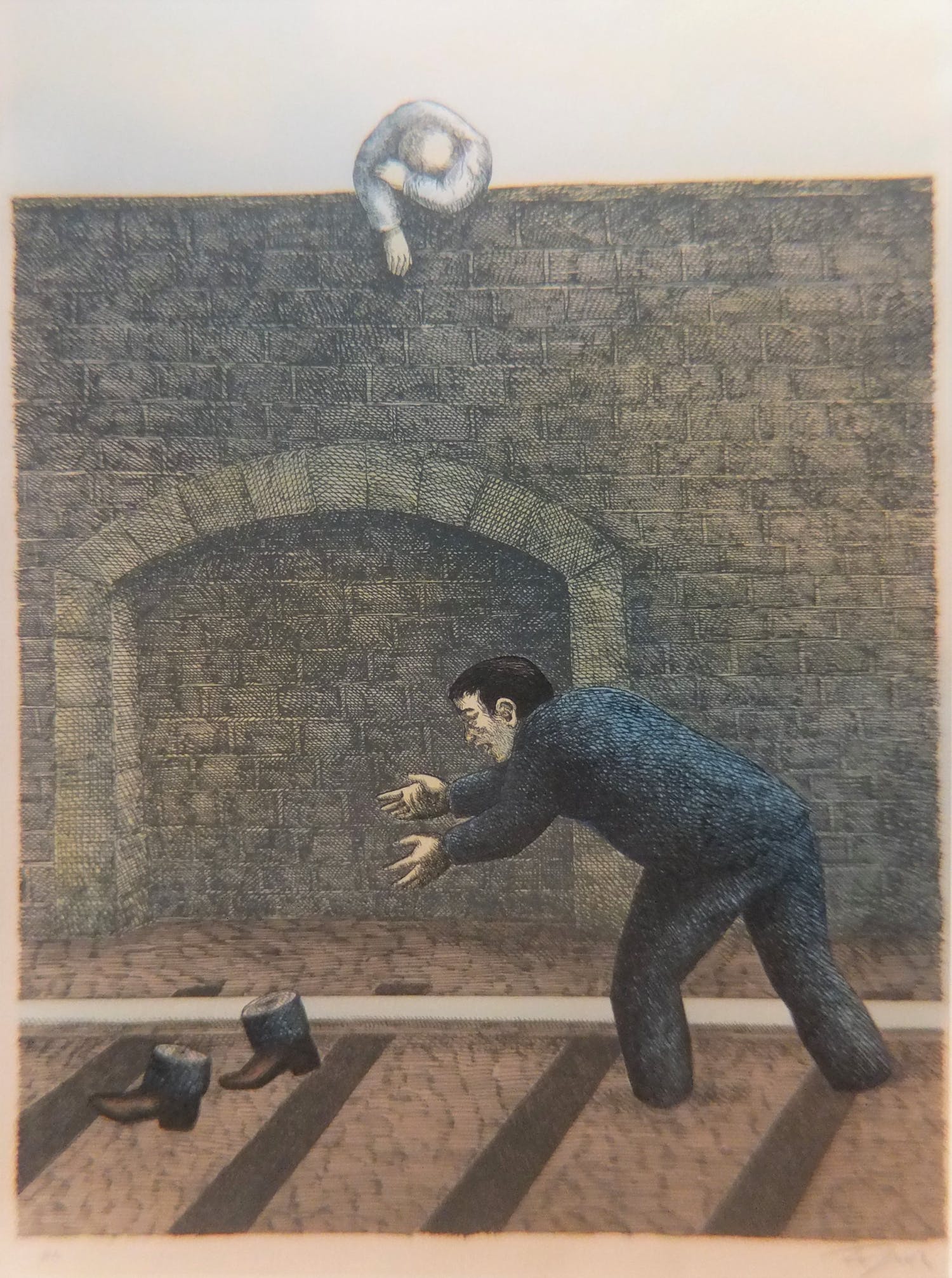 Roland Topor - vluchtende voeten ? Verkocht | Kunstveiling.nl