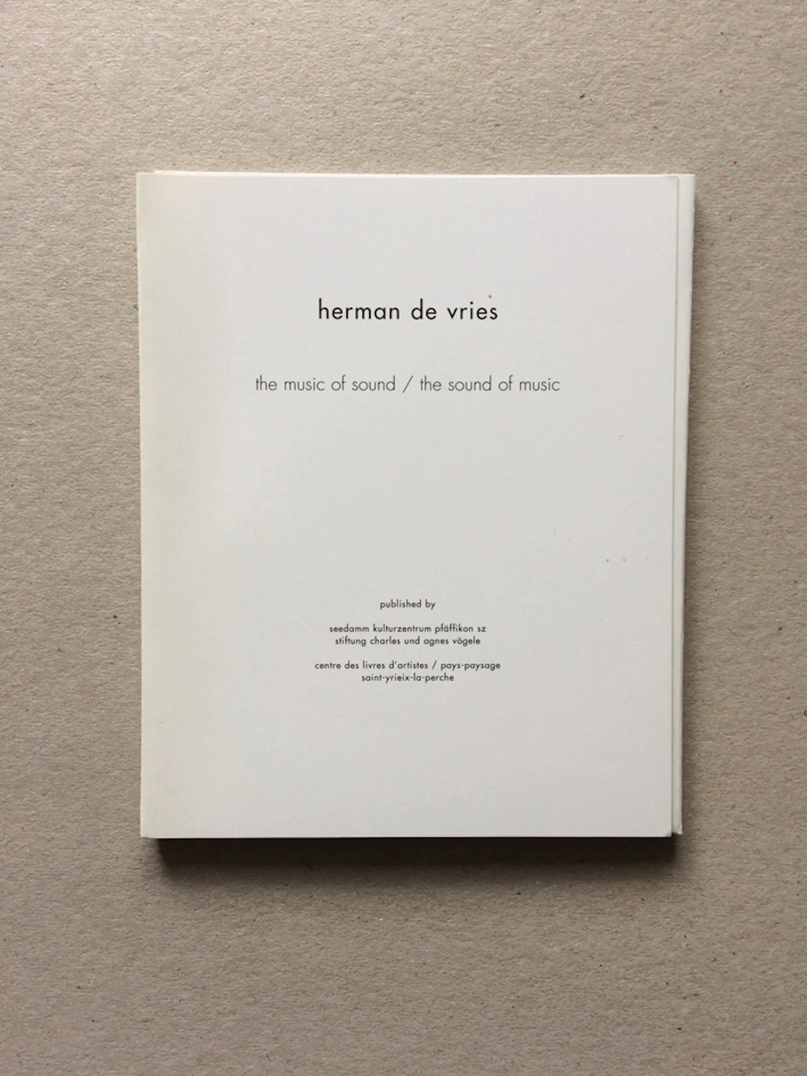 herman de vries - edities Verkocht | Kunstveiling.nl