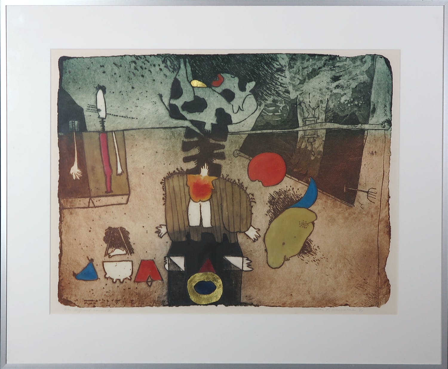 Michel van Overbeeke - Kleurenets met bladgoud, Different hours ...
