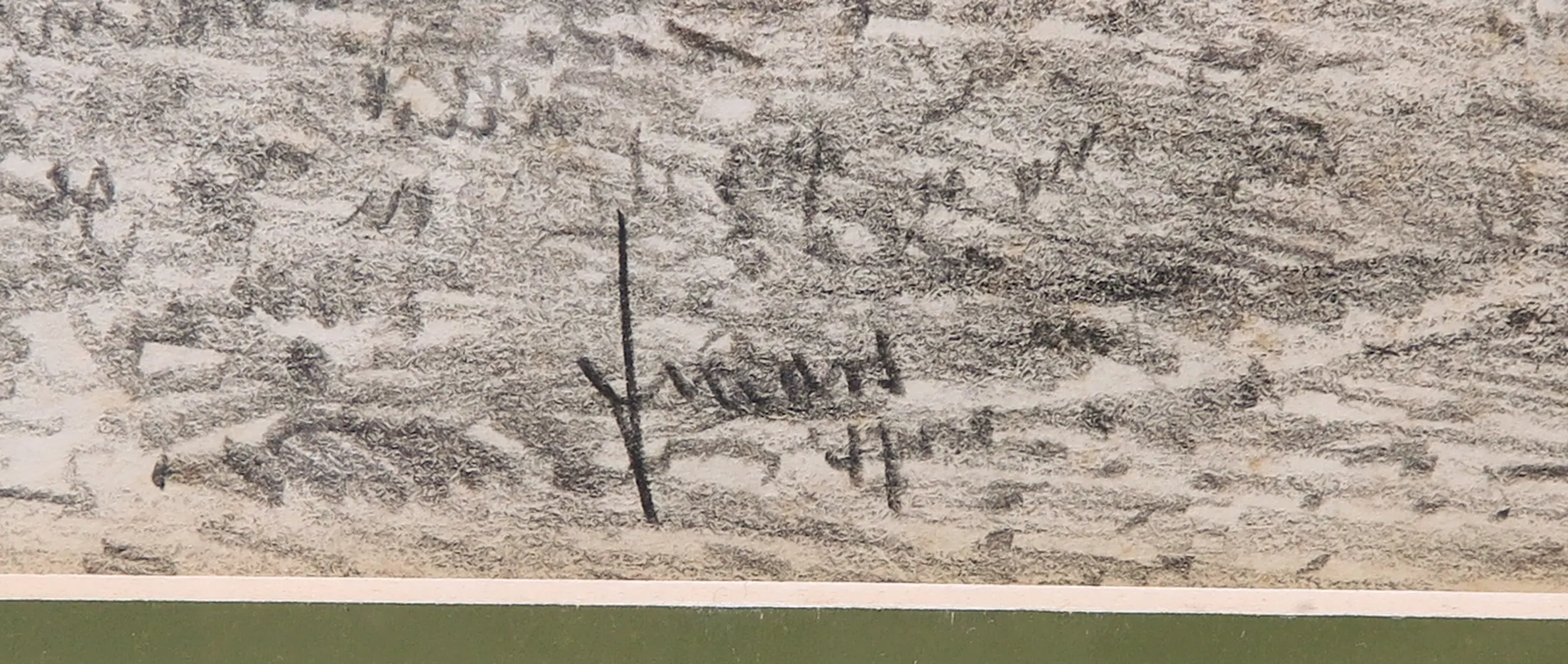 Frans Mars - Houtskooltekening, Hut - Ingelijst Verkocht | Kunstveiling.nl