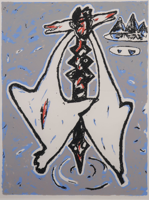 Anne Semler - Zeefdruk, Zwanen - Ingelijst (Groot) Verkocht ...