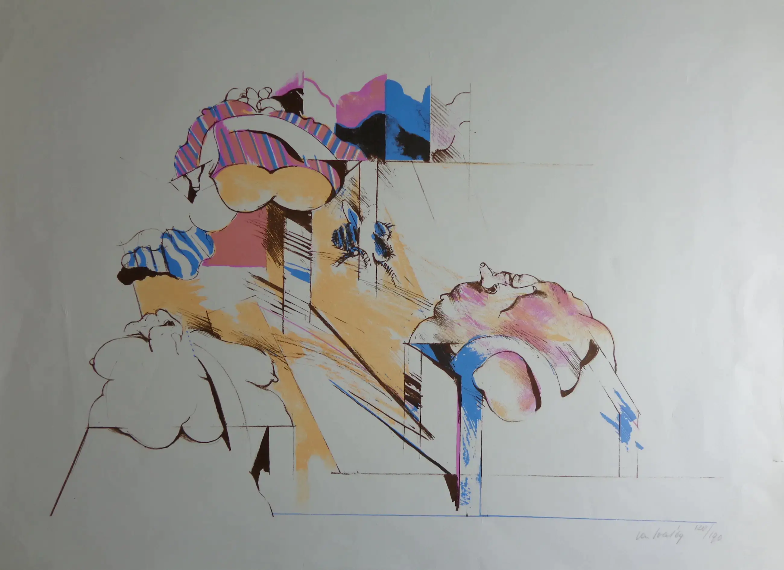 Pierre van Soest - FIGURATIE / KLEURLITHO / 57x78cm / SIG / PRENT190 ...