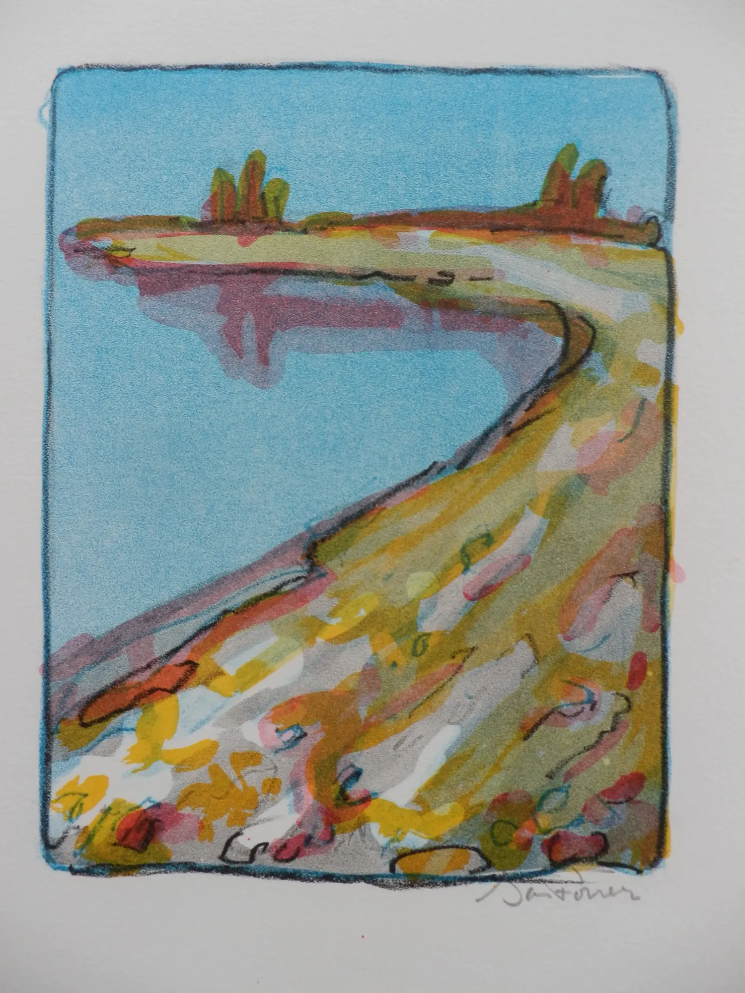 Jan Forrer - Kleurenlitho ZONDER TITEL Handgesigneerd. Verkocht ...