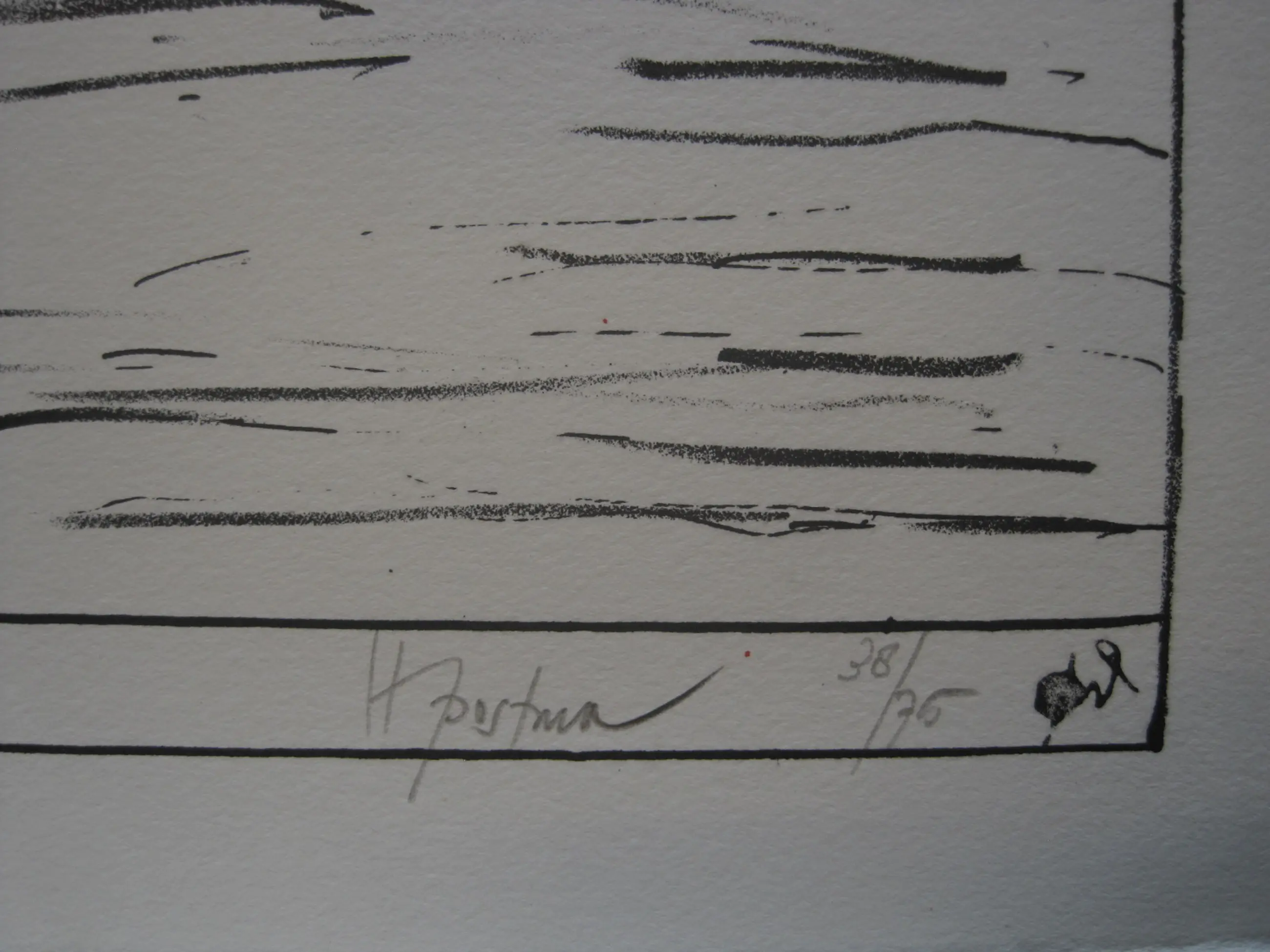 Hannes Postma - Beperkte oplage (75 stuks) - Kleuren-Litho "code: 3x2 ...