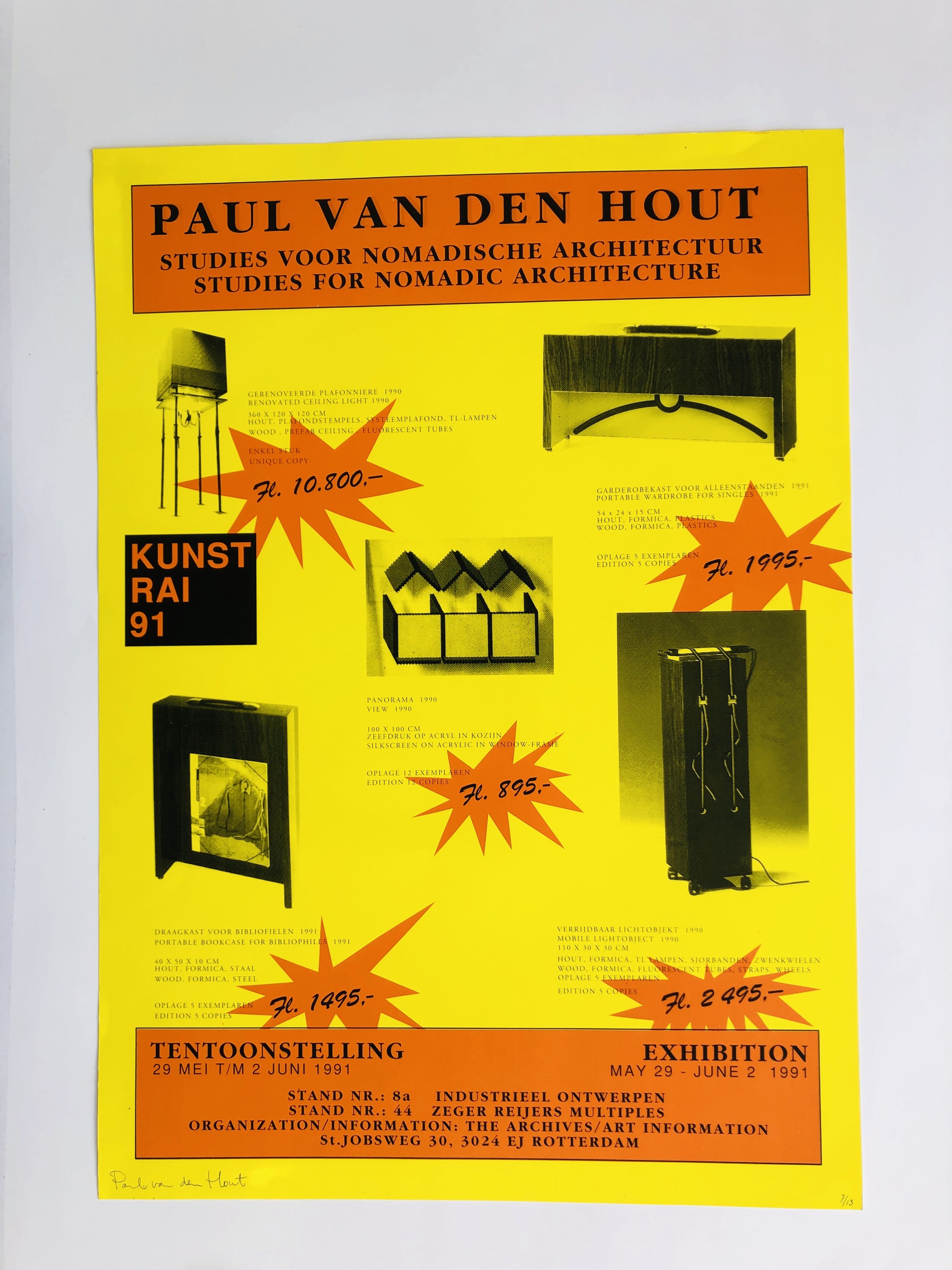 Paul van den Hout - Studies voor nomadische architectuur Verkocht ...