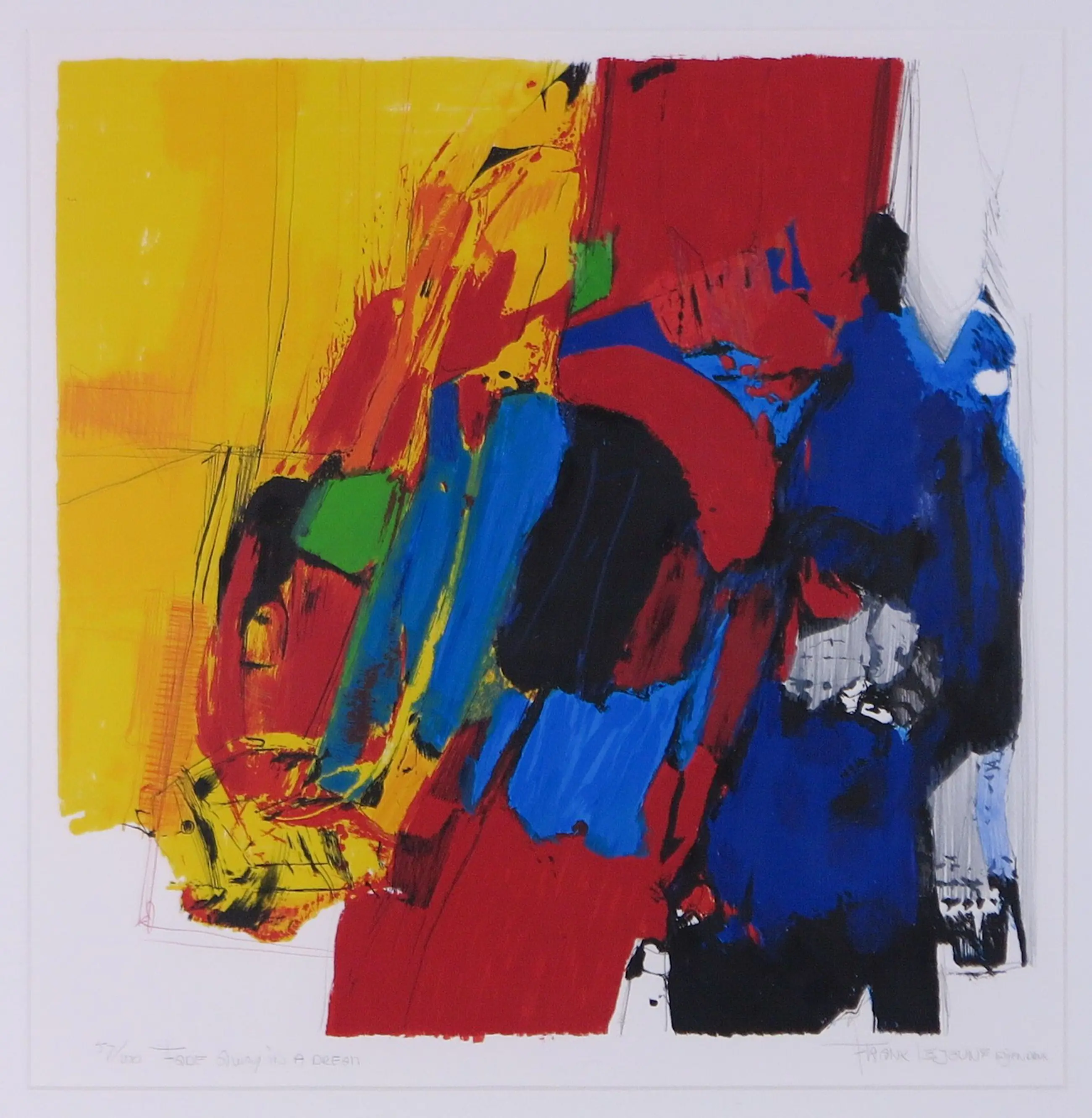Frank Lejeune - Zeefdruk, Fade away in a dream - Ingelijst kopen? Bied ...