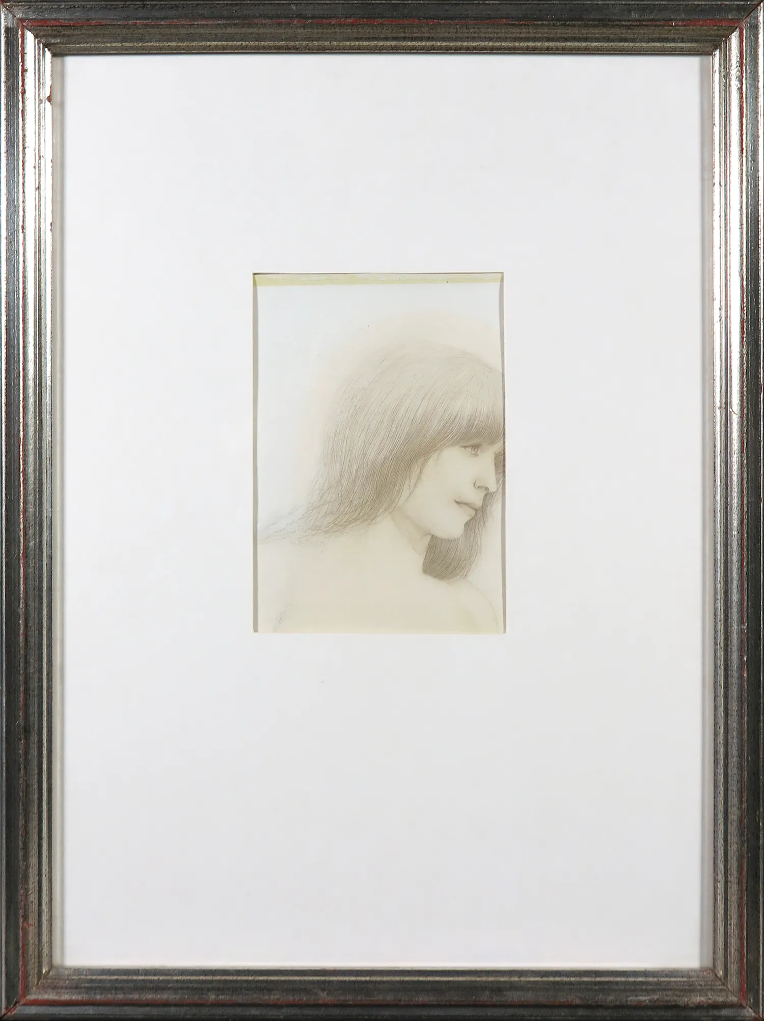 Herman van Rossum - Olieverftekening, Portret en profil Verkocht ...