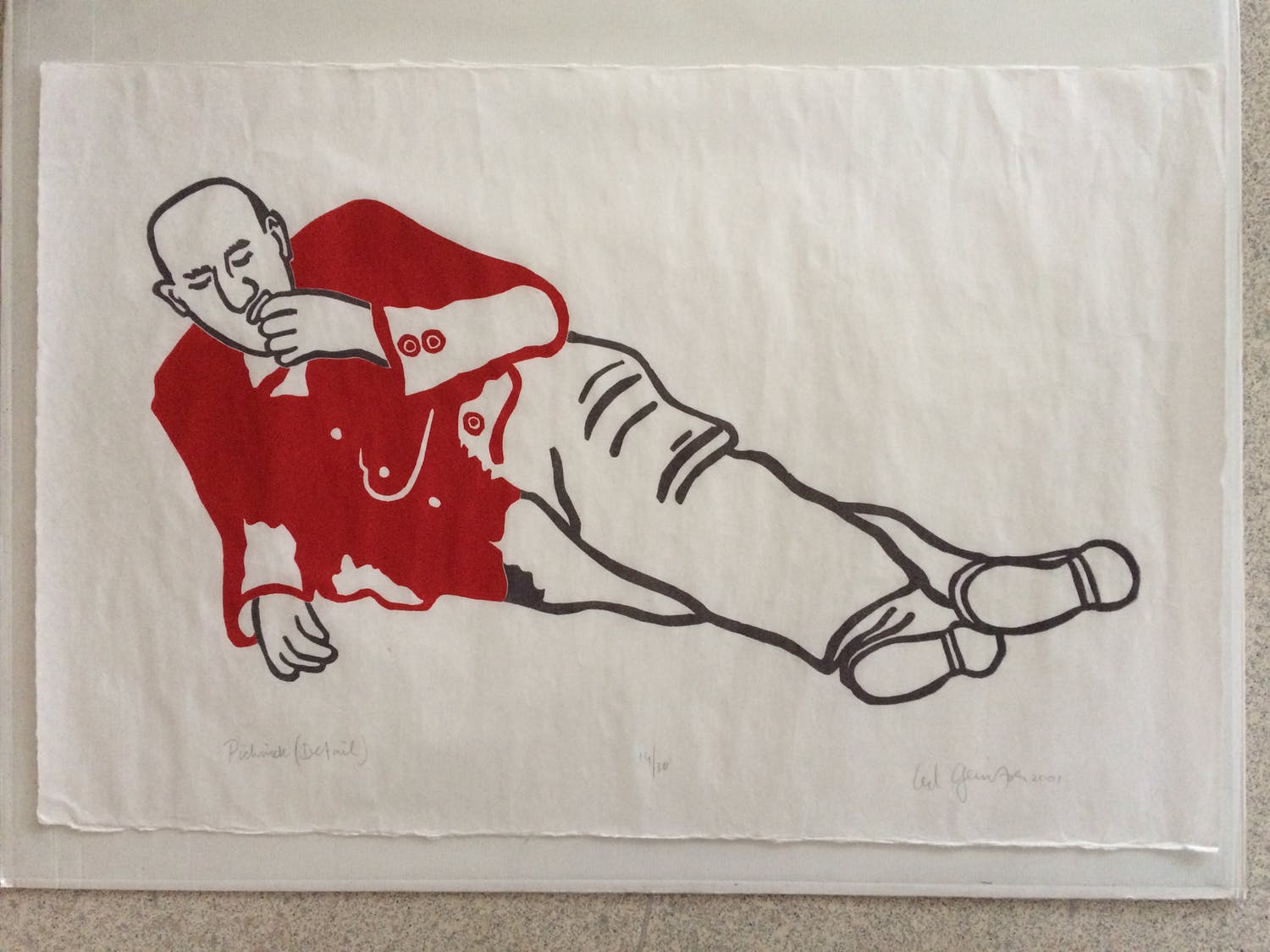 Ad Gerritsen - Picknick (detail) Verkocht | Kunstveiling.nl