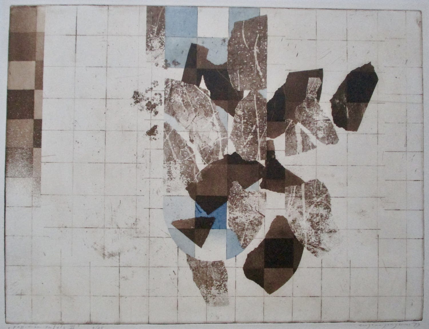 Eugene Jongerius - Litho "Papieren tafels VI" Verkocht | Kunstveiling.nl