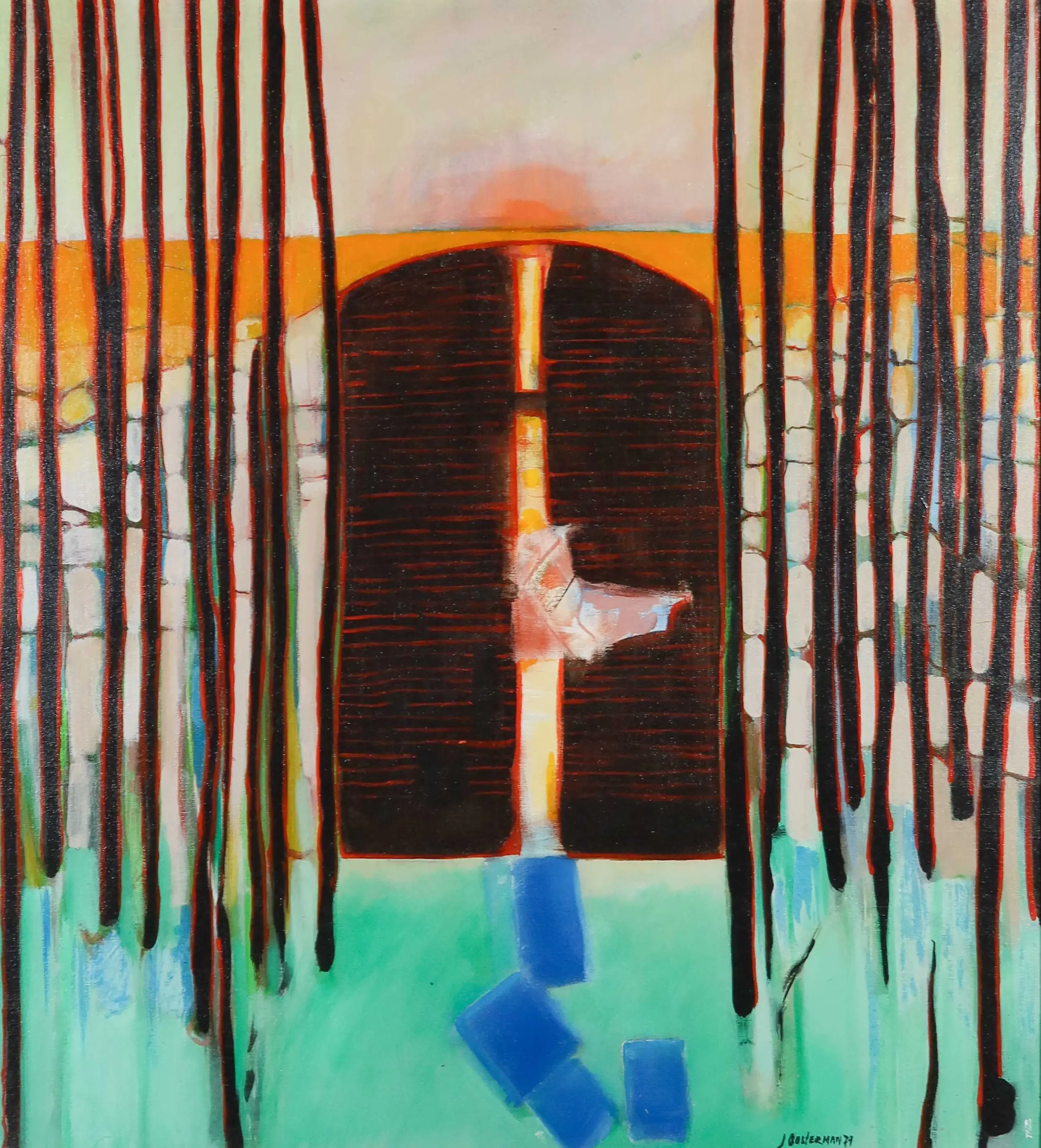 Jurriaan Oosterman - Olieverf op doek, Zonnevlek - Ingelijst Verkocht ...