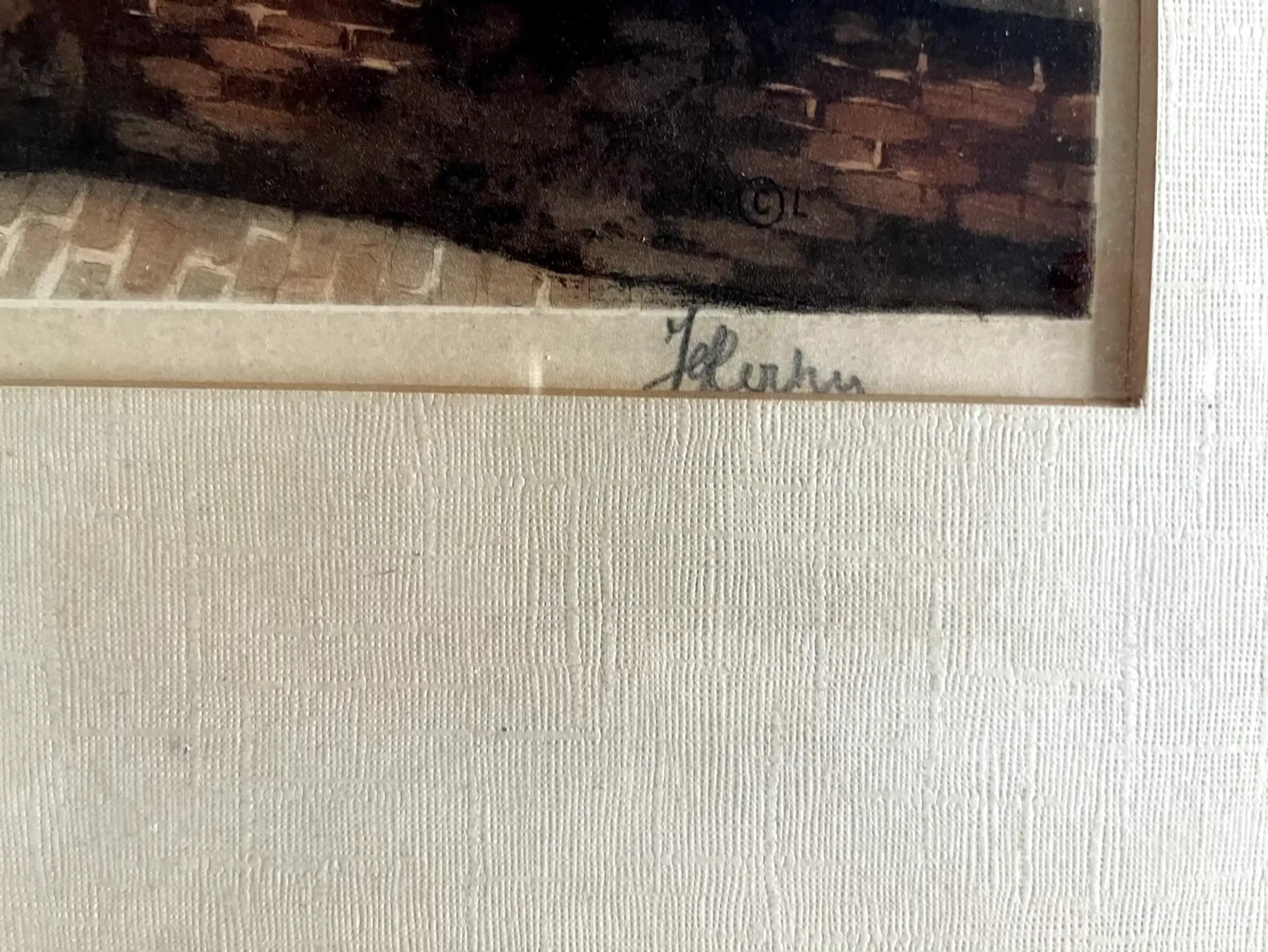 Jef Codron - Belgisch Stadsgezicht - Ets, Ingelijst Verkocht ...