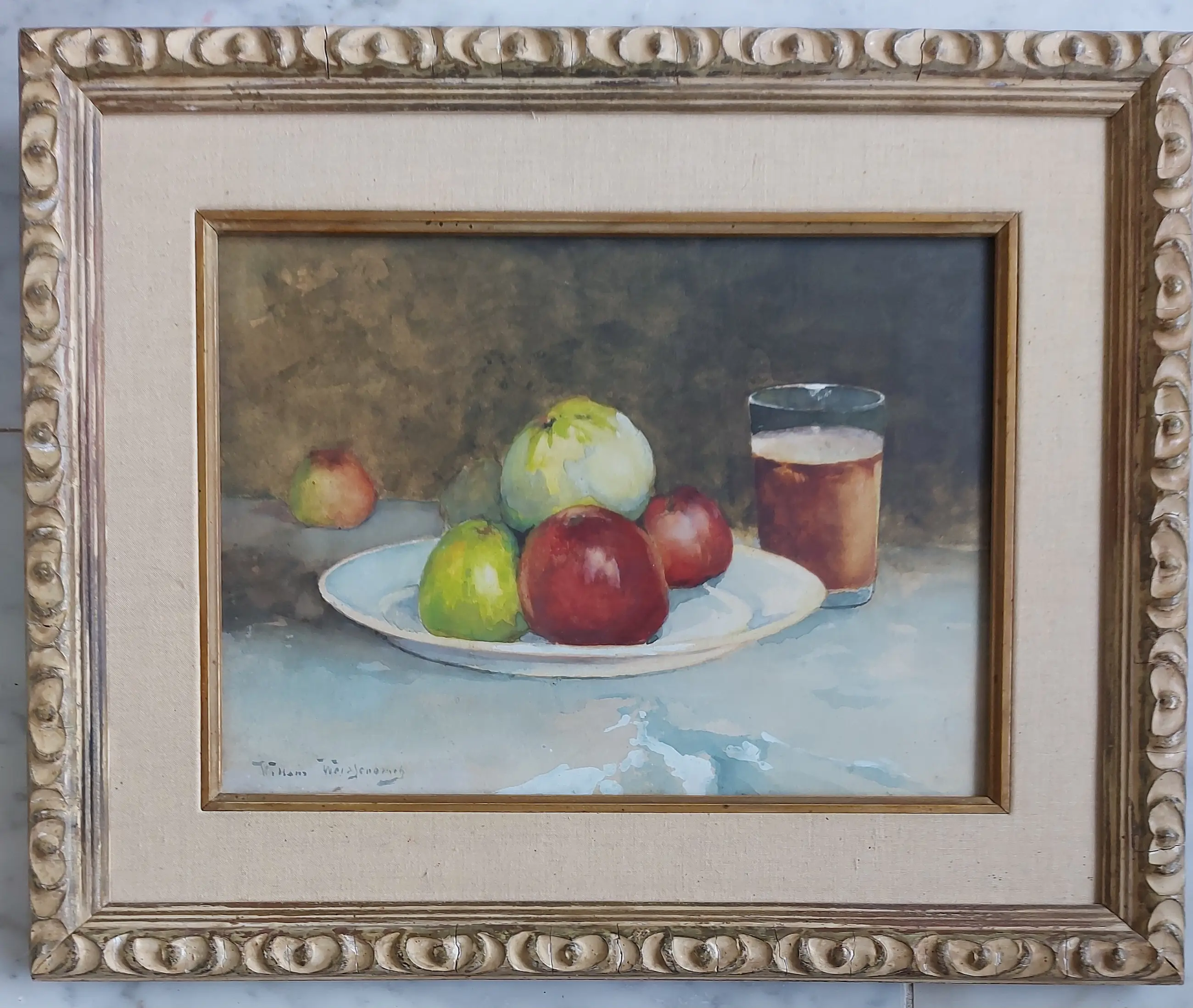 Willem Weissenbruch - Stilleven met fruit Verkocht | Kunstveiling.nl