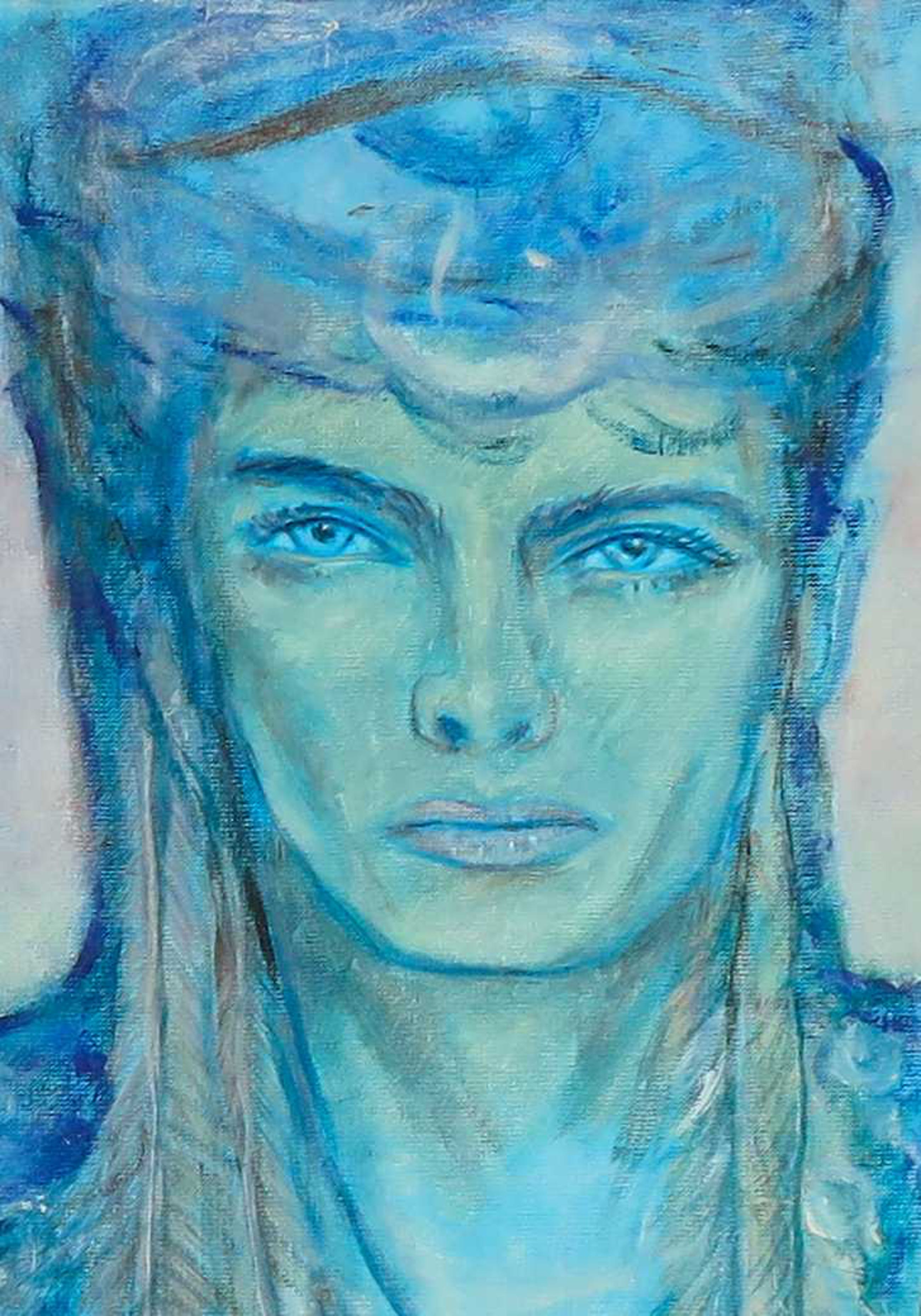 Kiss Riemvis - Olieverf op doek, z.t Helderziende (Groot) Verkocht ...