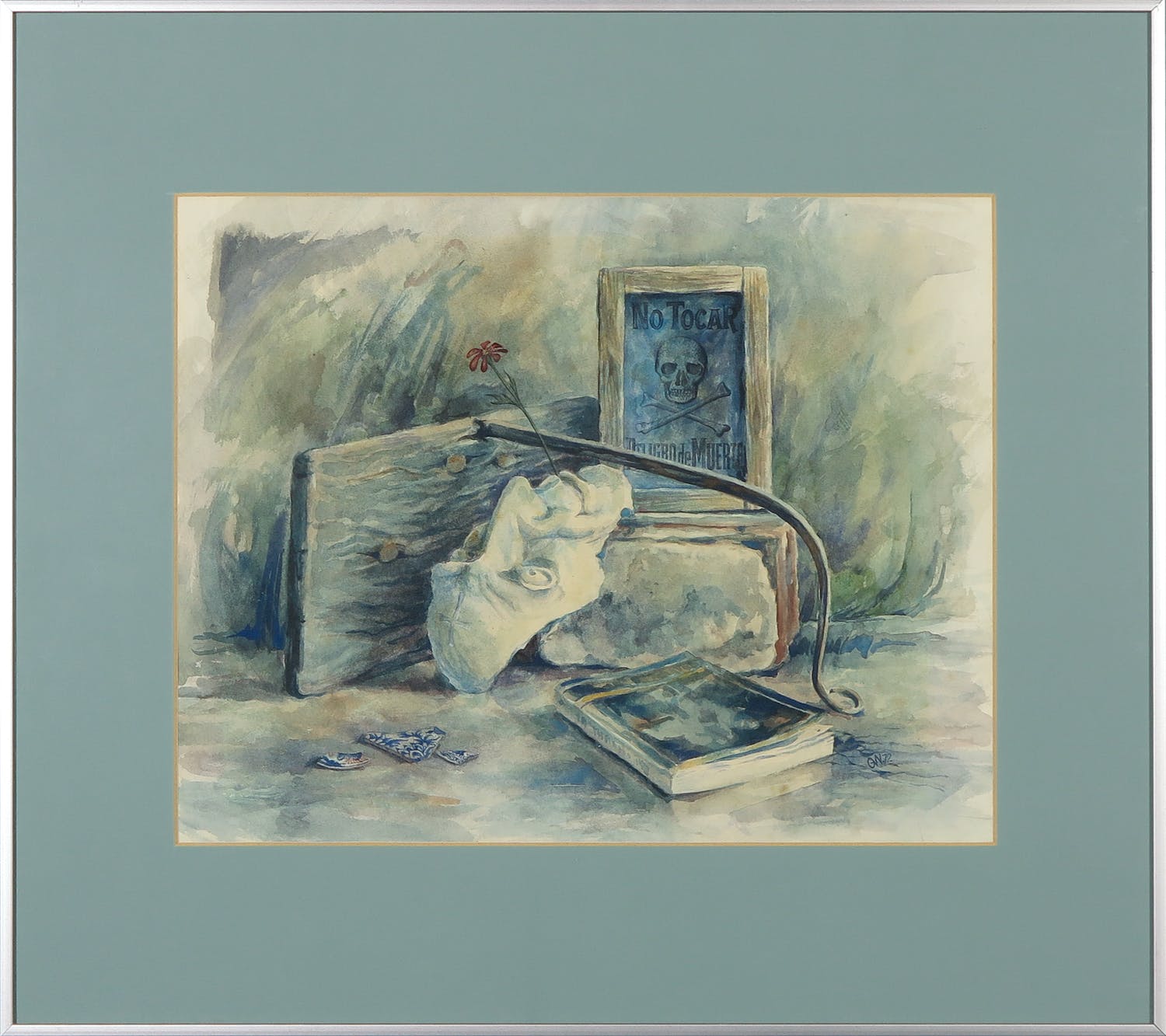 Geert de Weerd - Aquarel, Stilleven - Ingelijst Verkocht | Kunstveiling.nl