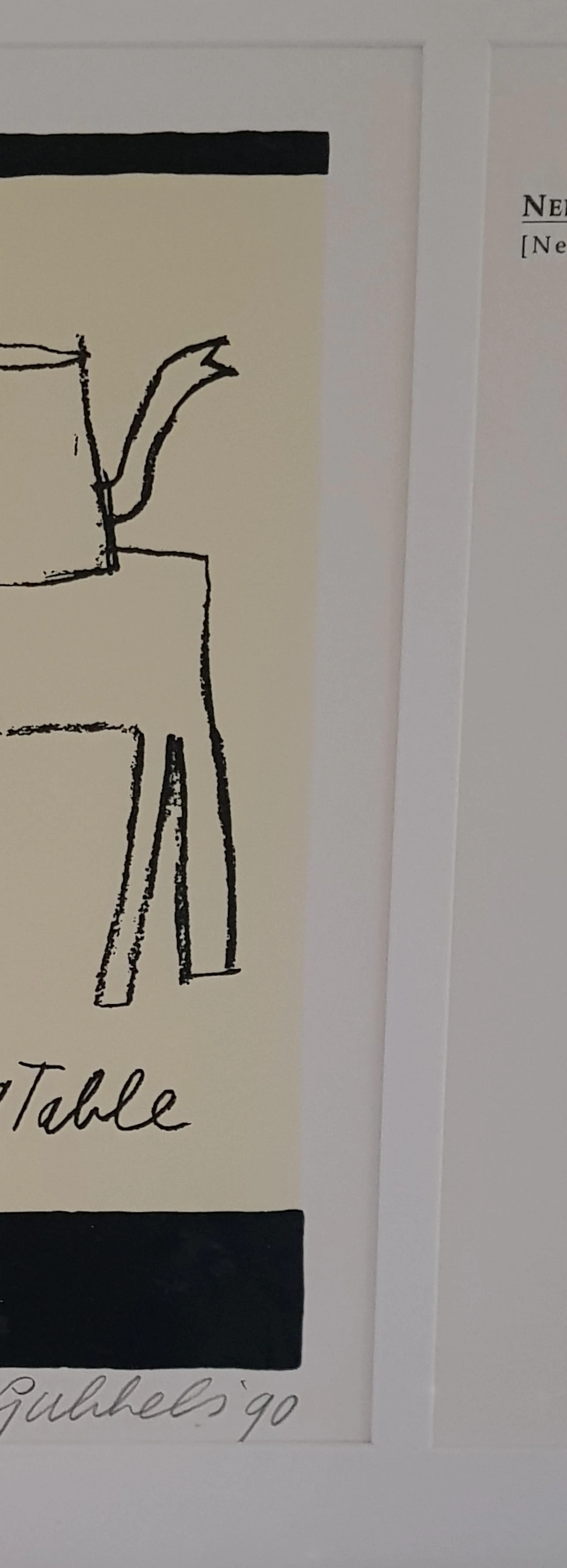 Klaas Gubbels - Walking Table met een schitterend mooi gedicht van ...