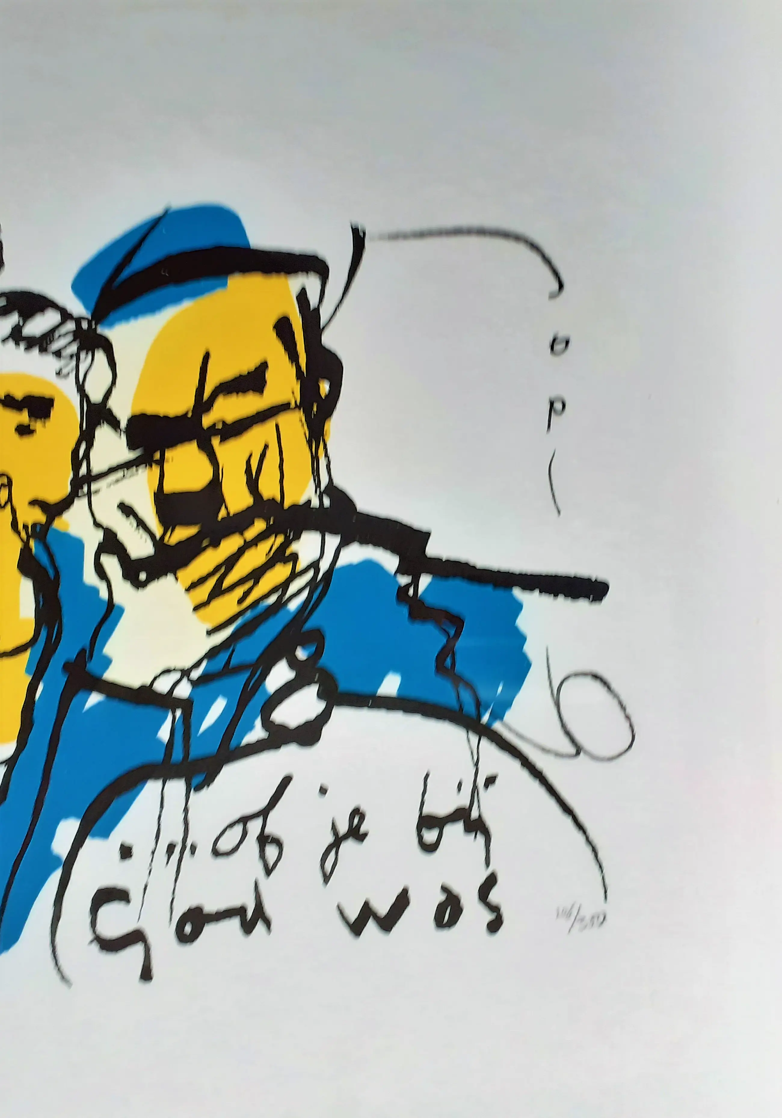Herman Brood - 'Of je bij God was' (mooi gelijst) Verkocht ... Herman Brood - 'Of je bij God was' (mooi gelijst) Verkocht ...