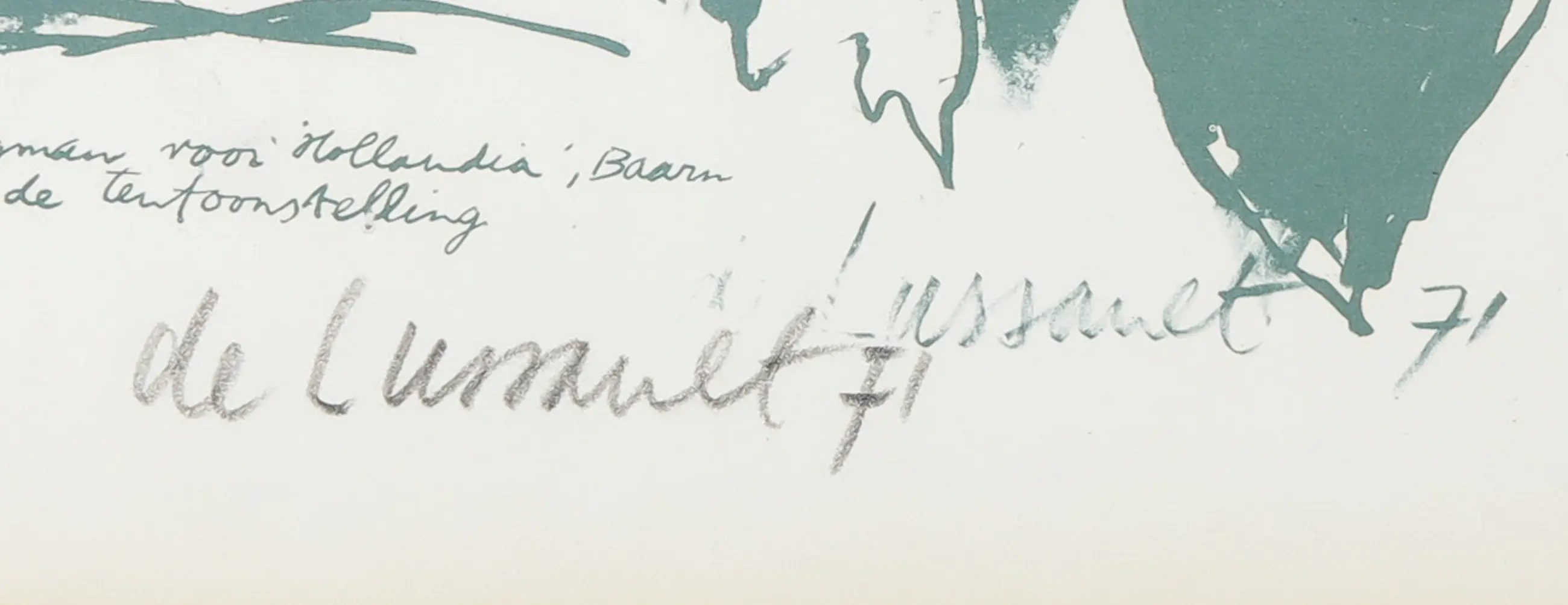 Paul de Lussanet - Litho, Villa Hoenderlust Verkocht | Kunstveiling.nl