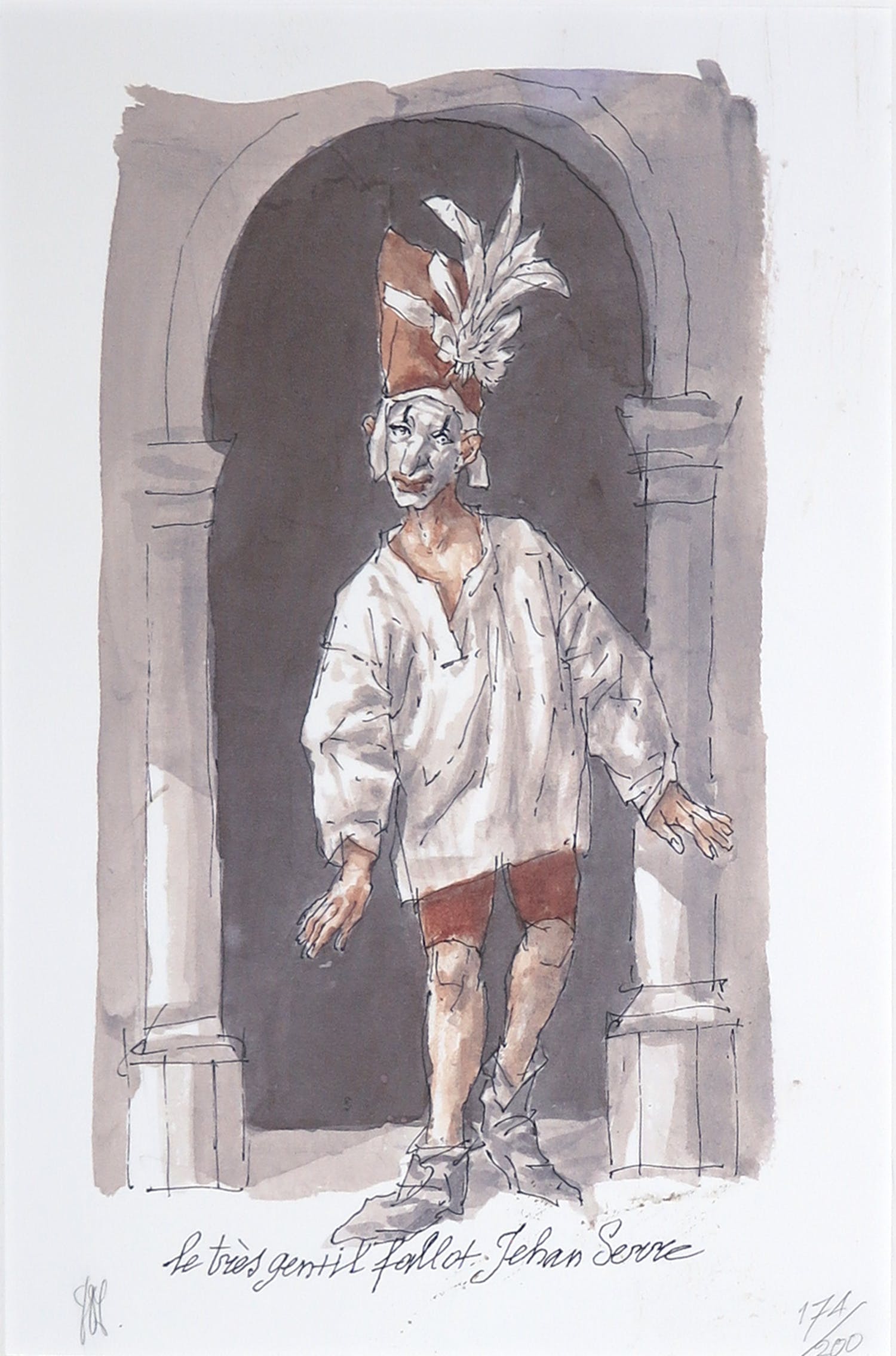 Peter Vos - Litho, Le tres gentil... Verkocht | Kunstveiling.nl