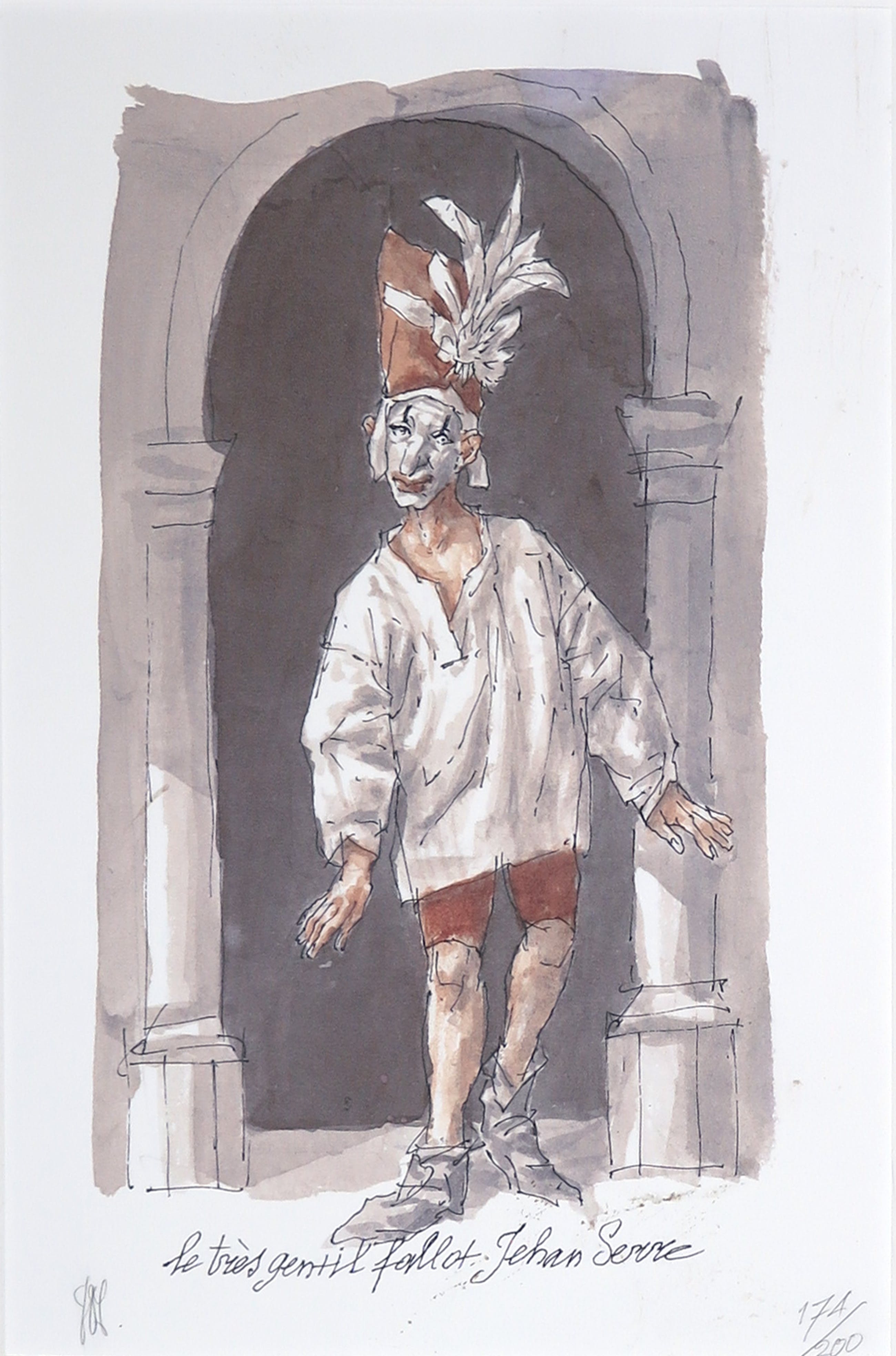 Peter Vos - Litho, Le tres gentil... Verkocht | Kunstveiling.nl