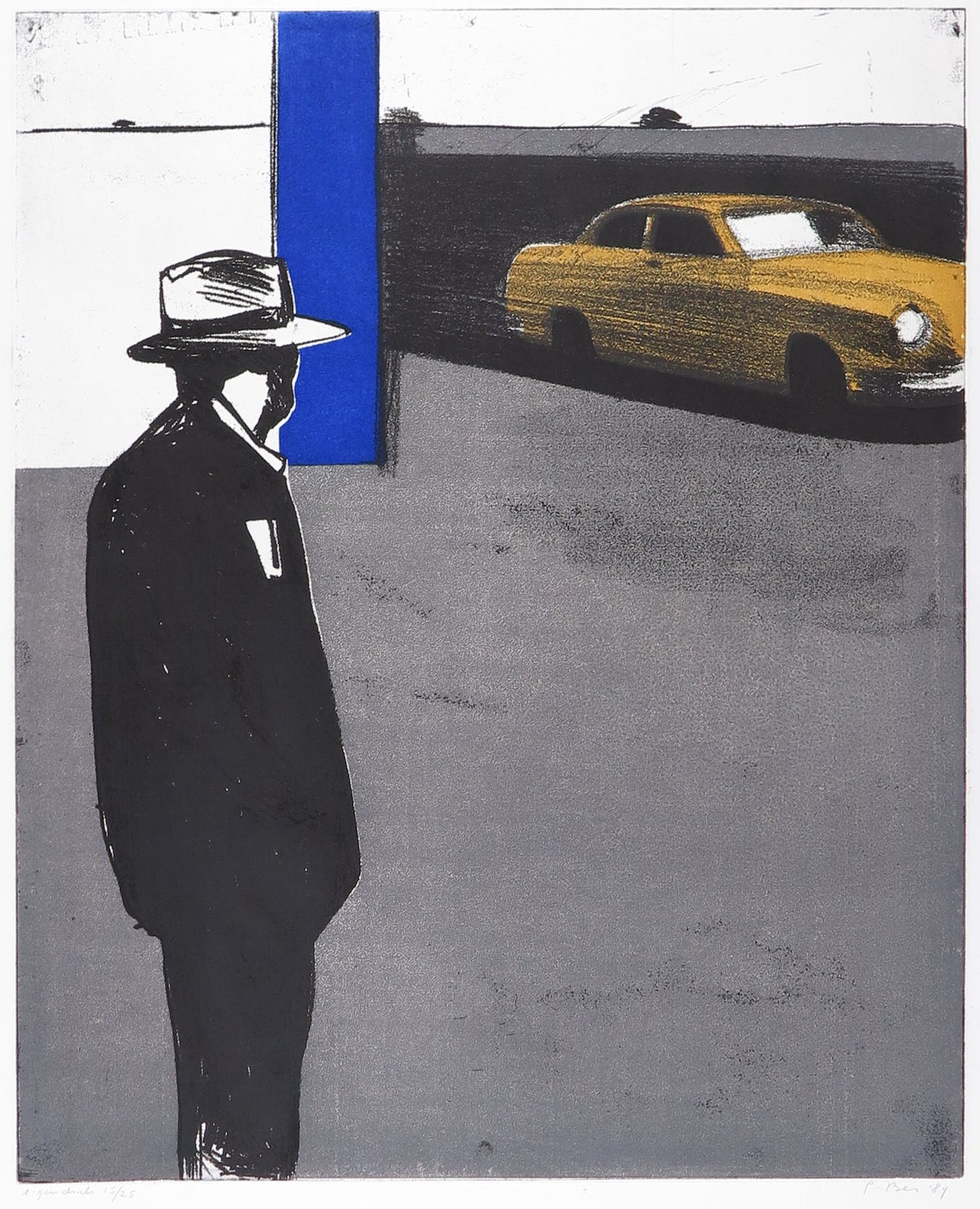 Peter Bes - Kleurenets en aquatint, Vroeg voorjaar Verkocht ...