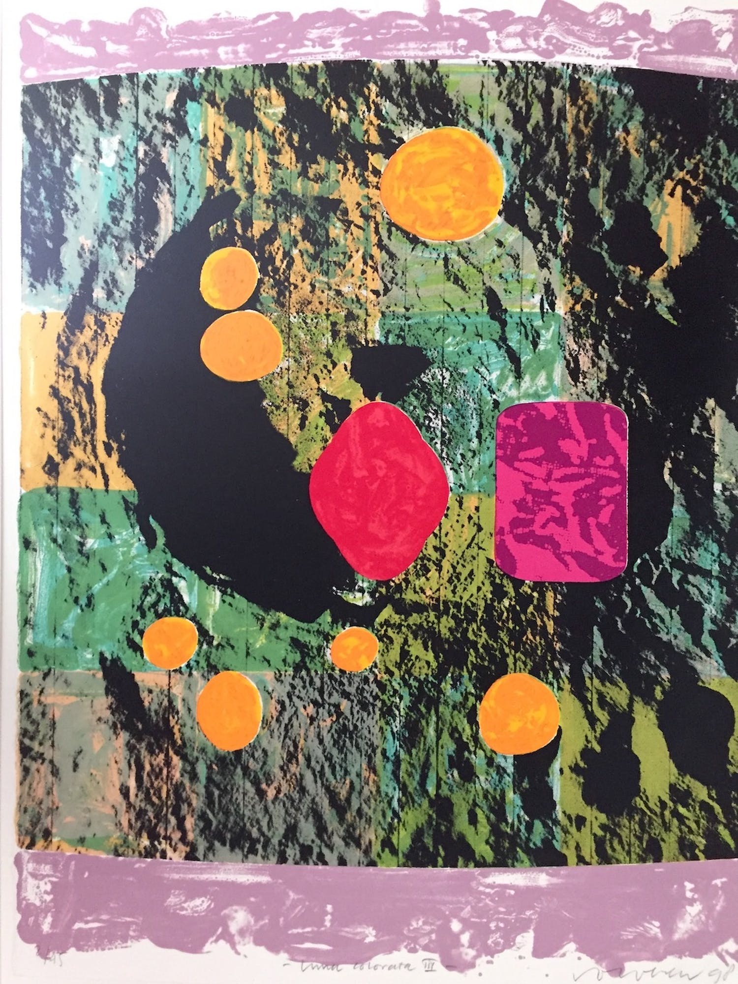 Jelis van Dolderen - Luna colorata III - Zeefdruk (groot) Verkocht ...