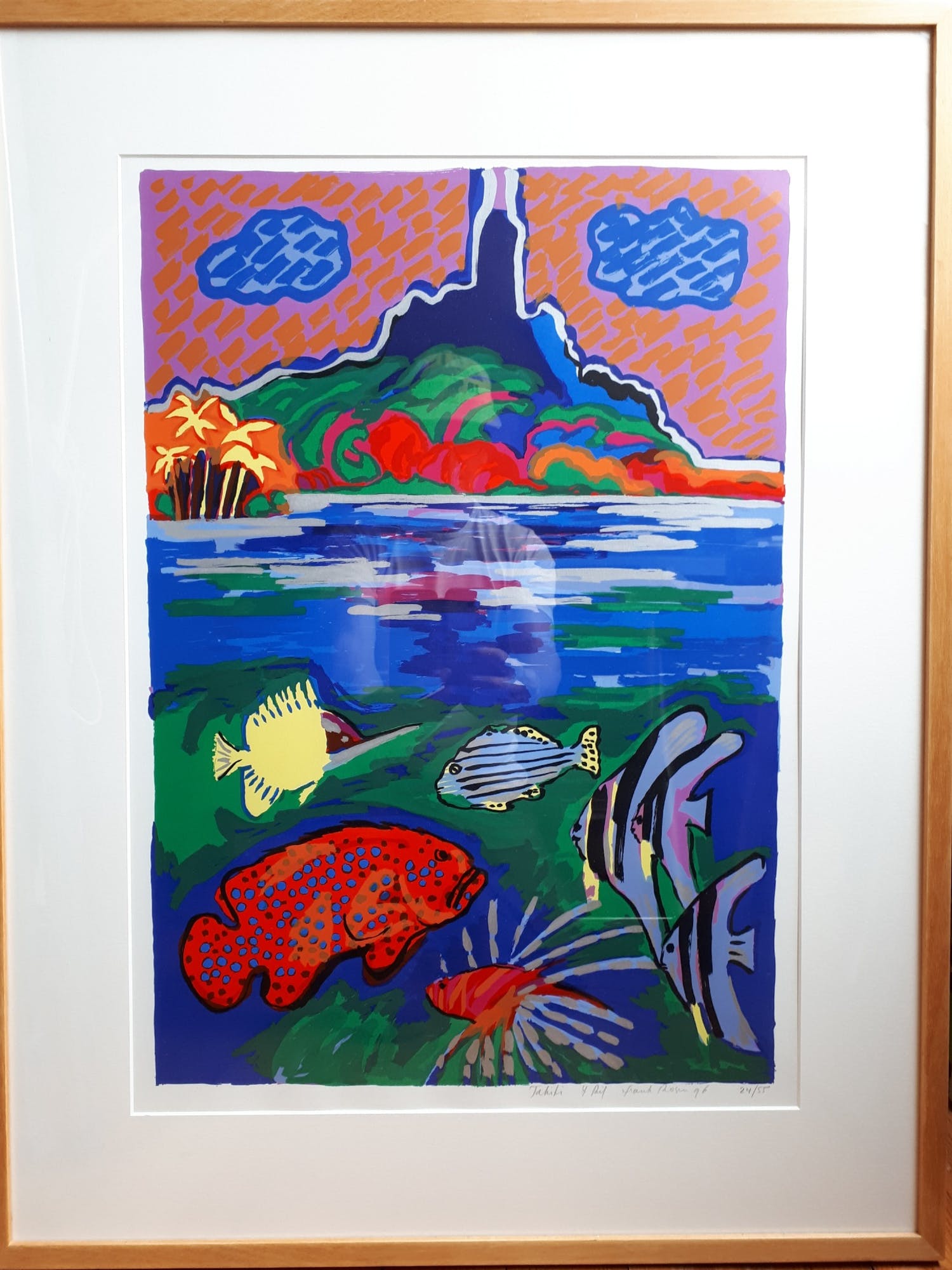 Frank Rosen - TAHITI RIF, kleine oplage van 55 ! Verkocht | Kunstveiling.nl