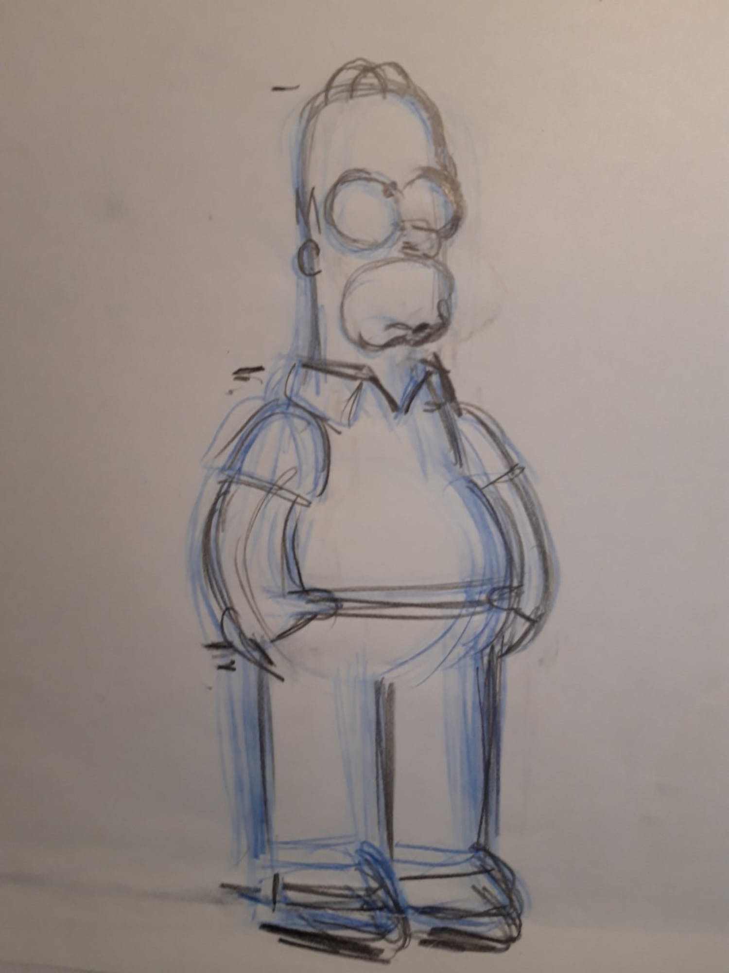 Matt Groening - The Simpsons originele productietekening, ingelijst ...