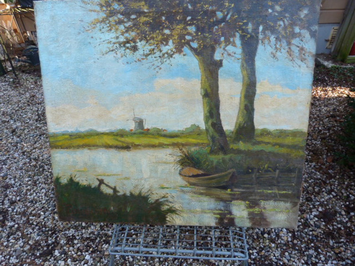 Roelof Wildeboer - Zomers Hollands landschap Verkocht | Kunstveiling.nl