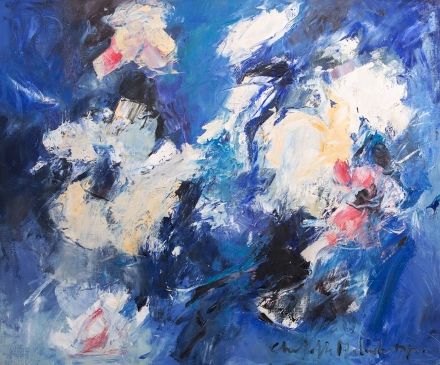 Charlotte Molenkamp - olieverf op doek : abstract (groot!) Verkocht ...