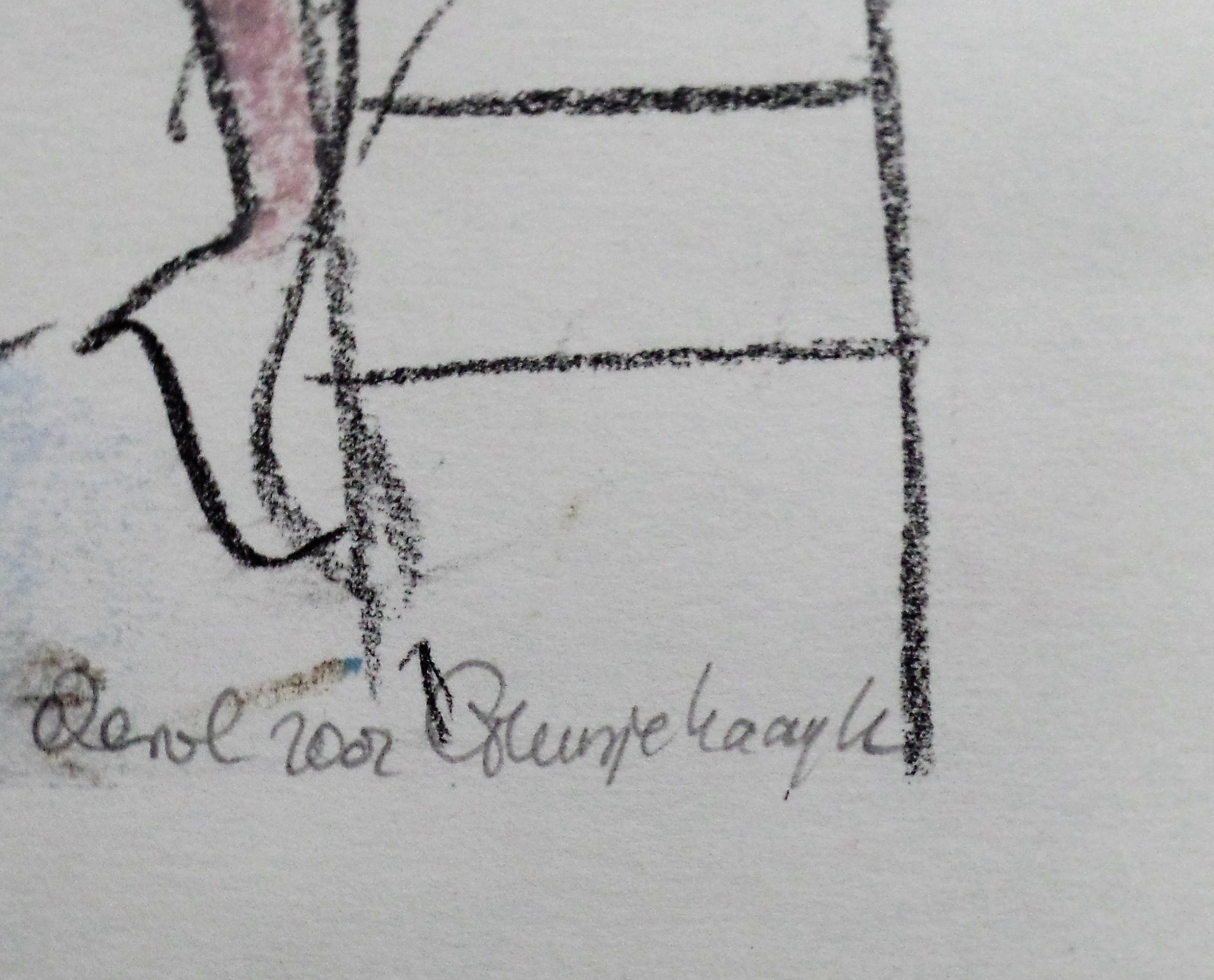 Guusje Kaayk - Oerol 2002 - Tekening Verkocht | Kunstveiling.nl