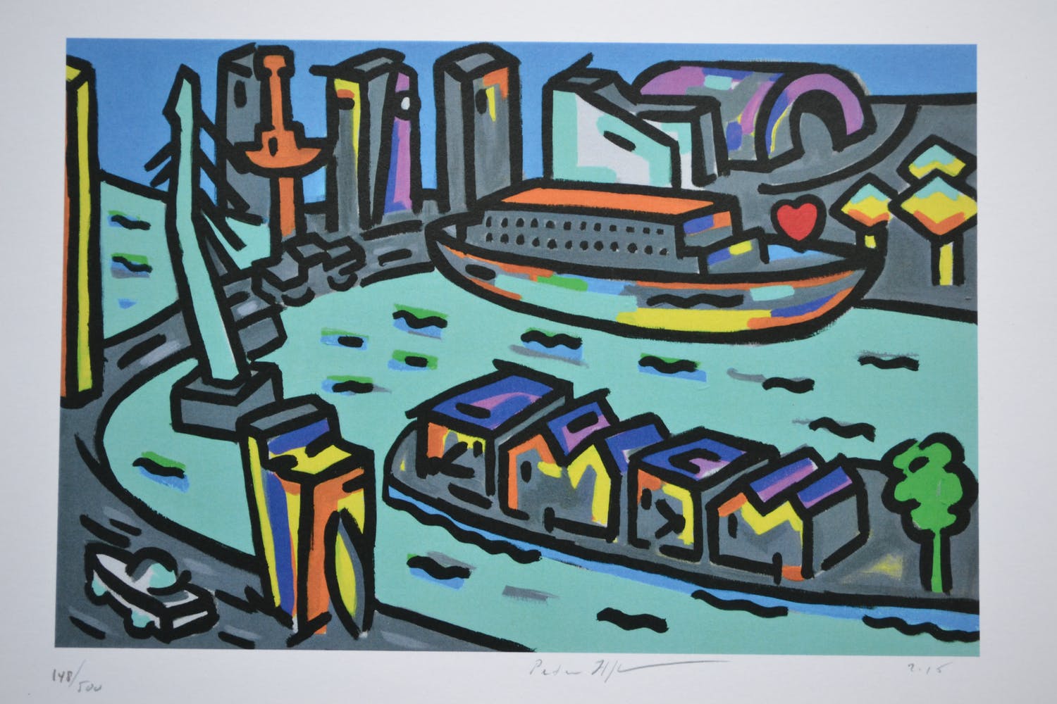Peter Hofland - Zeefdruk Rotterdam - 2015 - Handgesigneerd Verkocht ...