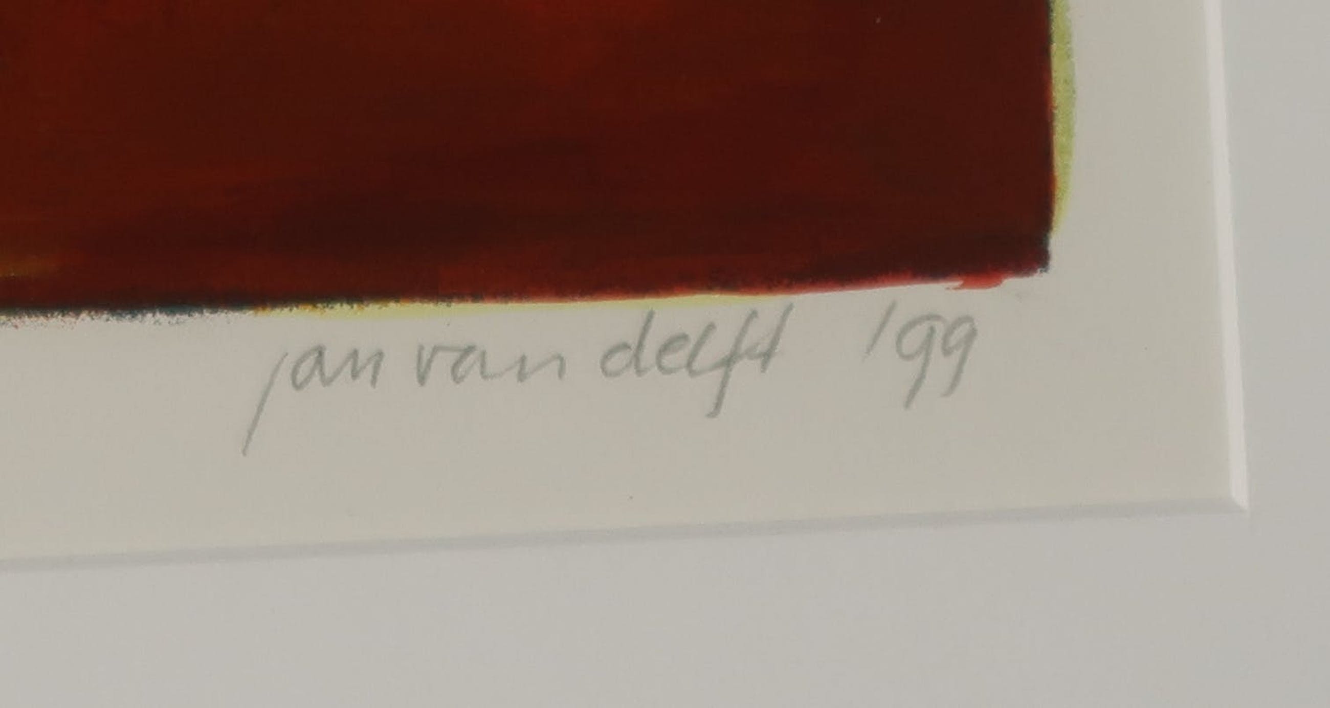 Jan van Delft - Zeefdruk, Magnolia Verkocht | Kunstveiling.nl